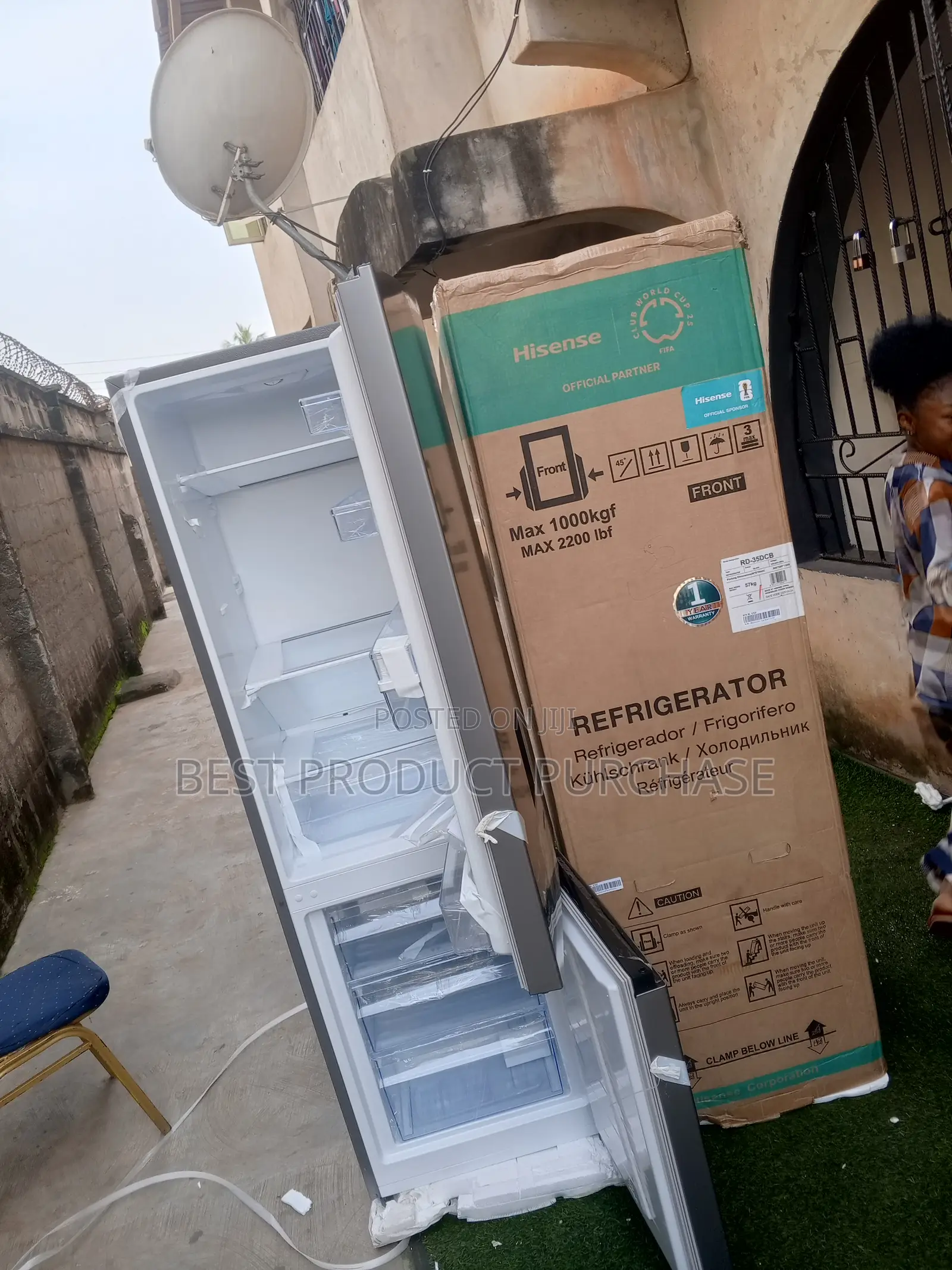 New Hisense 264l Bottom Mount Freezer Fridge Rd-35dcb Silver With Disp ...