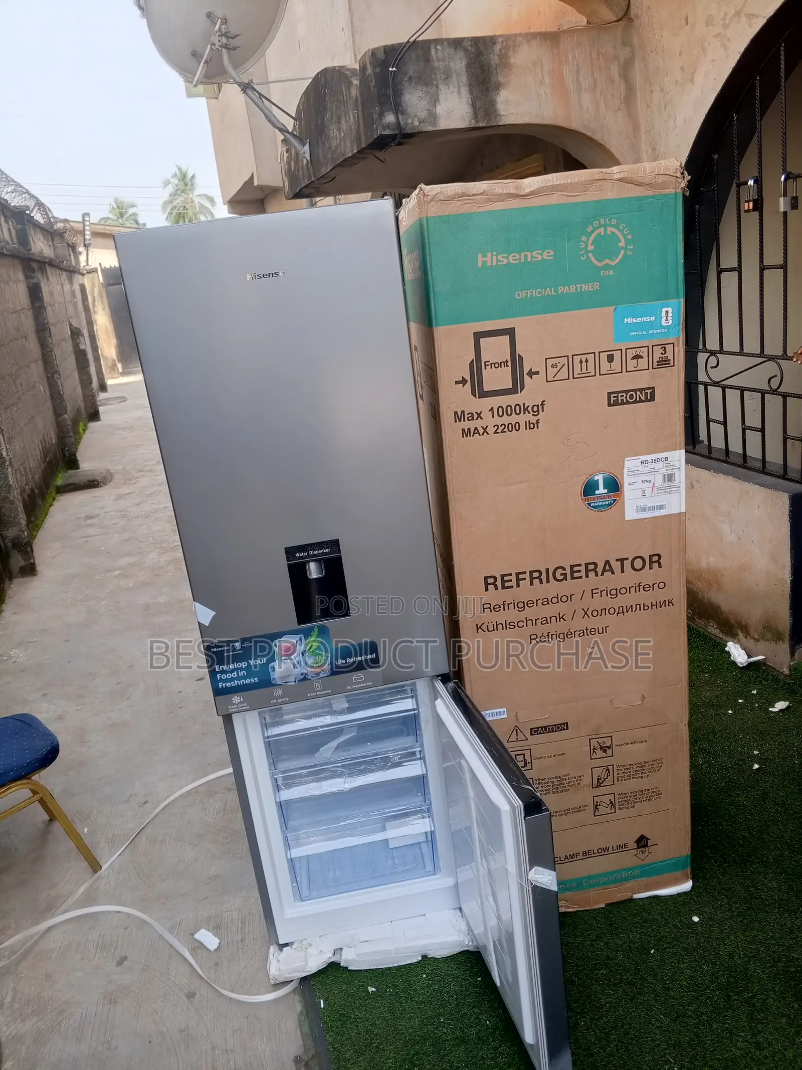 Brand New Hisense Rd-35dcb 264l Bottom Freezer Fridge Energy Efficient ...