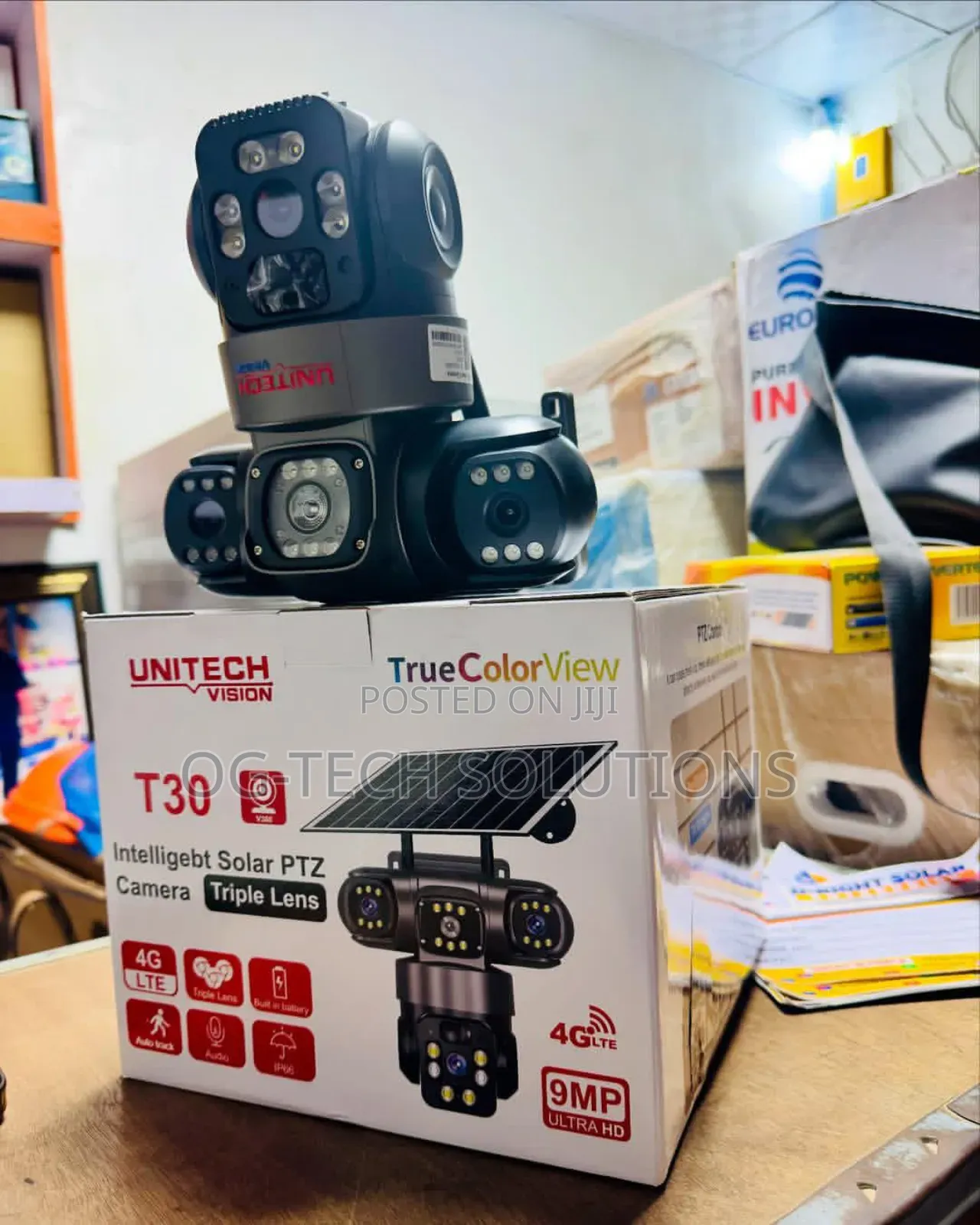 Triple Lens Solar Rotational Camera - OG-TECH SOLUTIONS Price: ₦ 70,000 ...