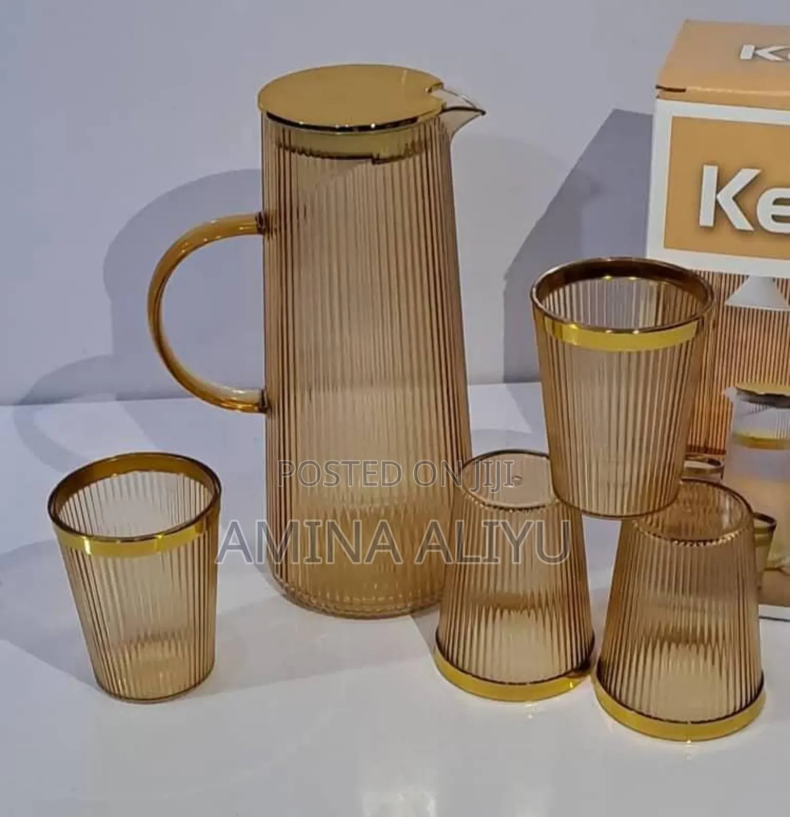 Water Jug With Four Cups in Fagge - Kitchenware & Cookware, Amina Aliyu | Jiji.ng