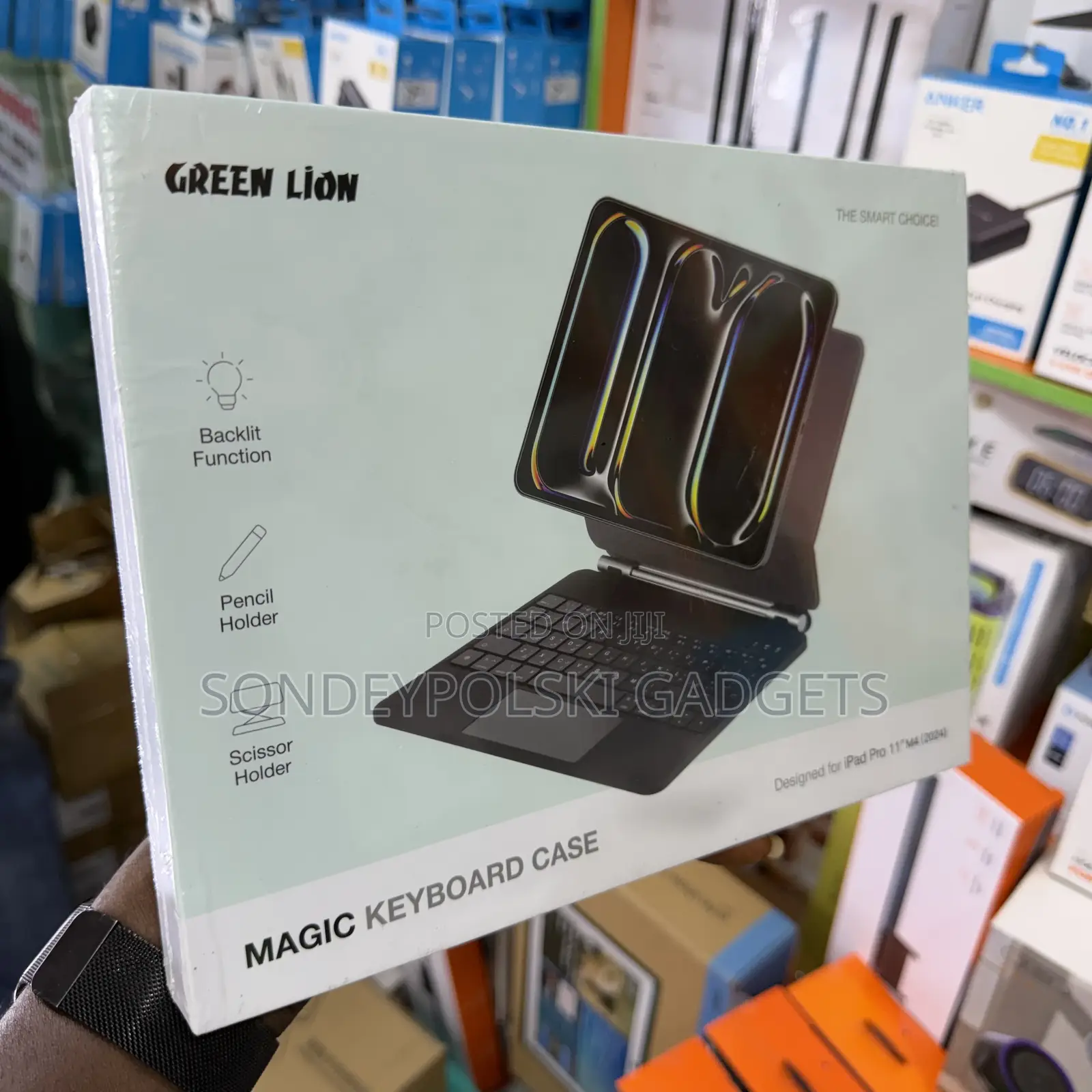 Green Lion Magic Keyboard Case Designed For iPad Pro M4 & M5 2025 in ...