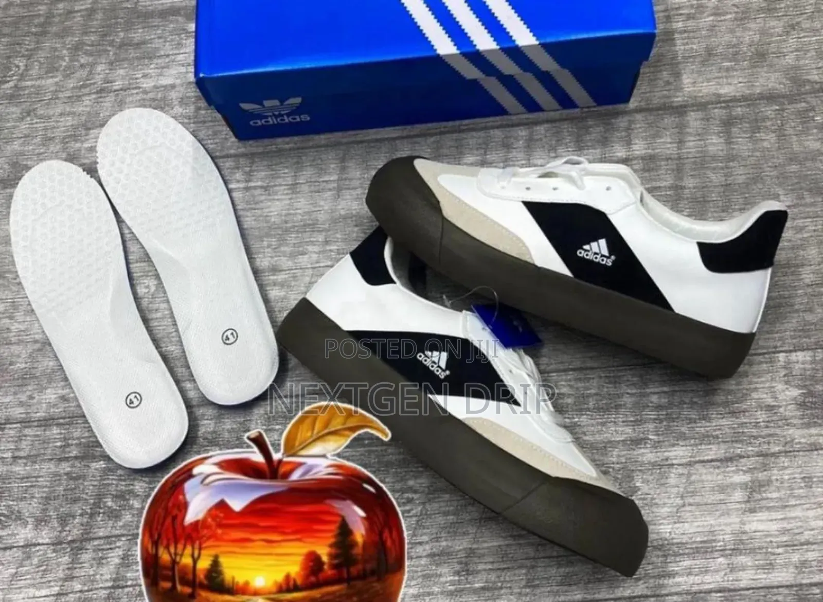 Original Adidas Sneakers Black and White in Lagos Island (Eko) - Shoes ...