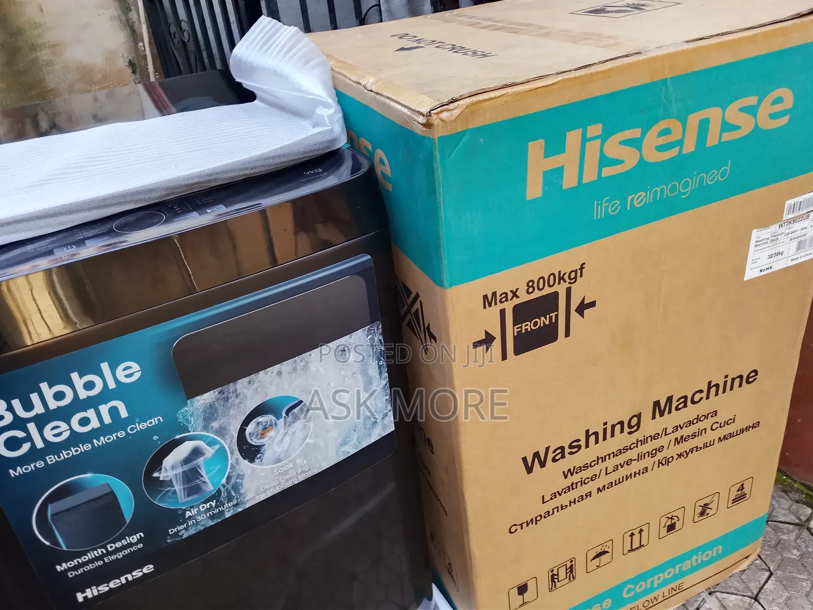 Hisense Top Loader 9kg Washing Machine (Automatic) in Ojo - Home ...