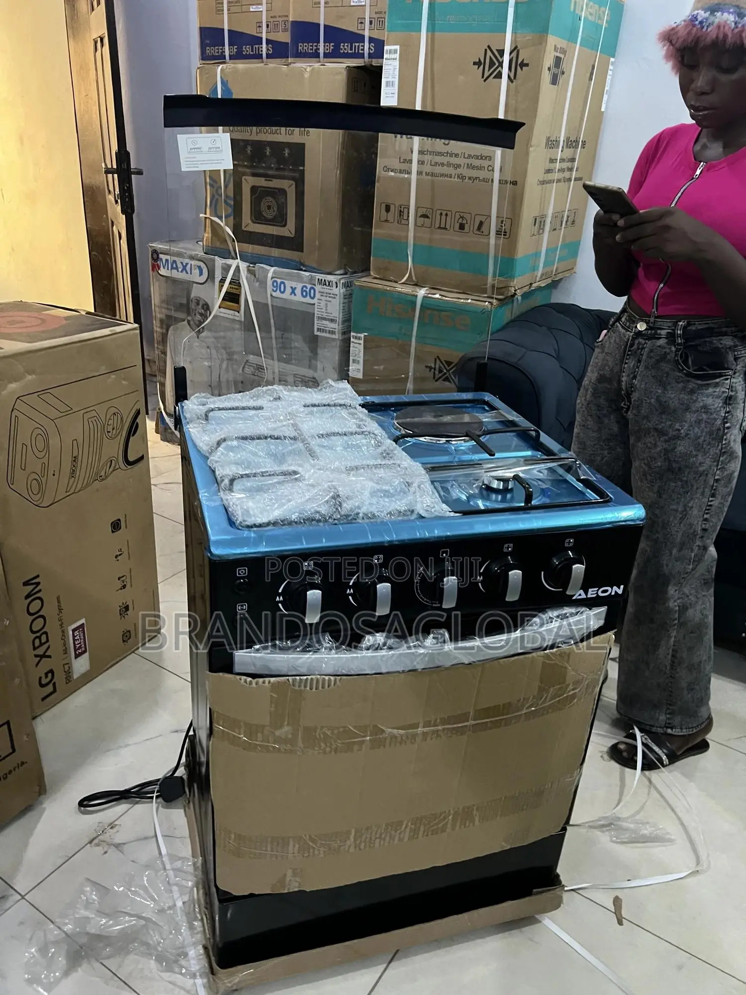 Aeon 3 Gas 1 Electric Standing Cooker 60*60 Agc6031r in Egbe/Idimu ...