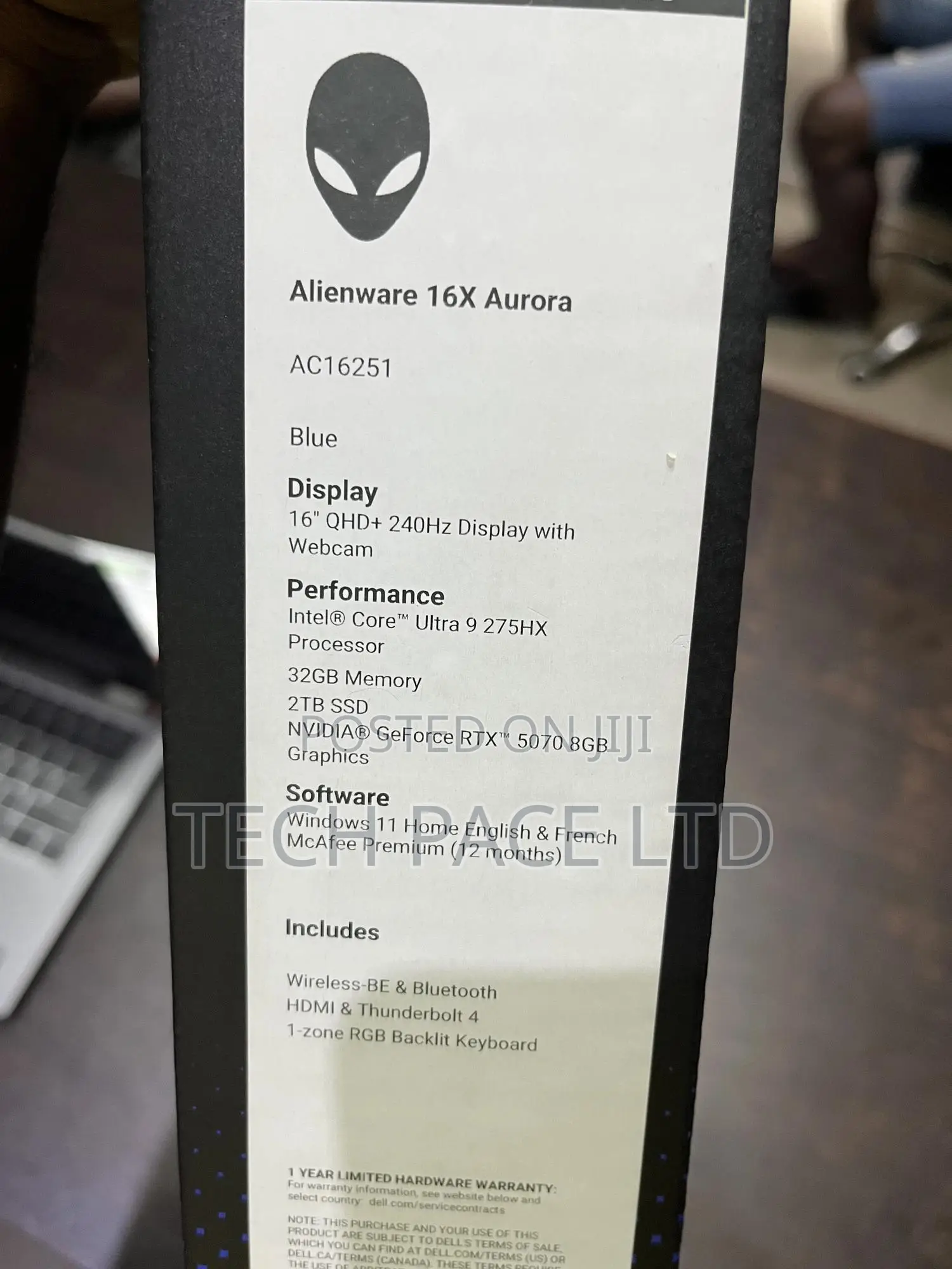 New Laptop Dell Alienware 16X Aurora 32GB Intel Core Ultra 9 SSD 2T for ...