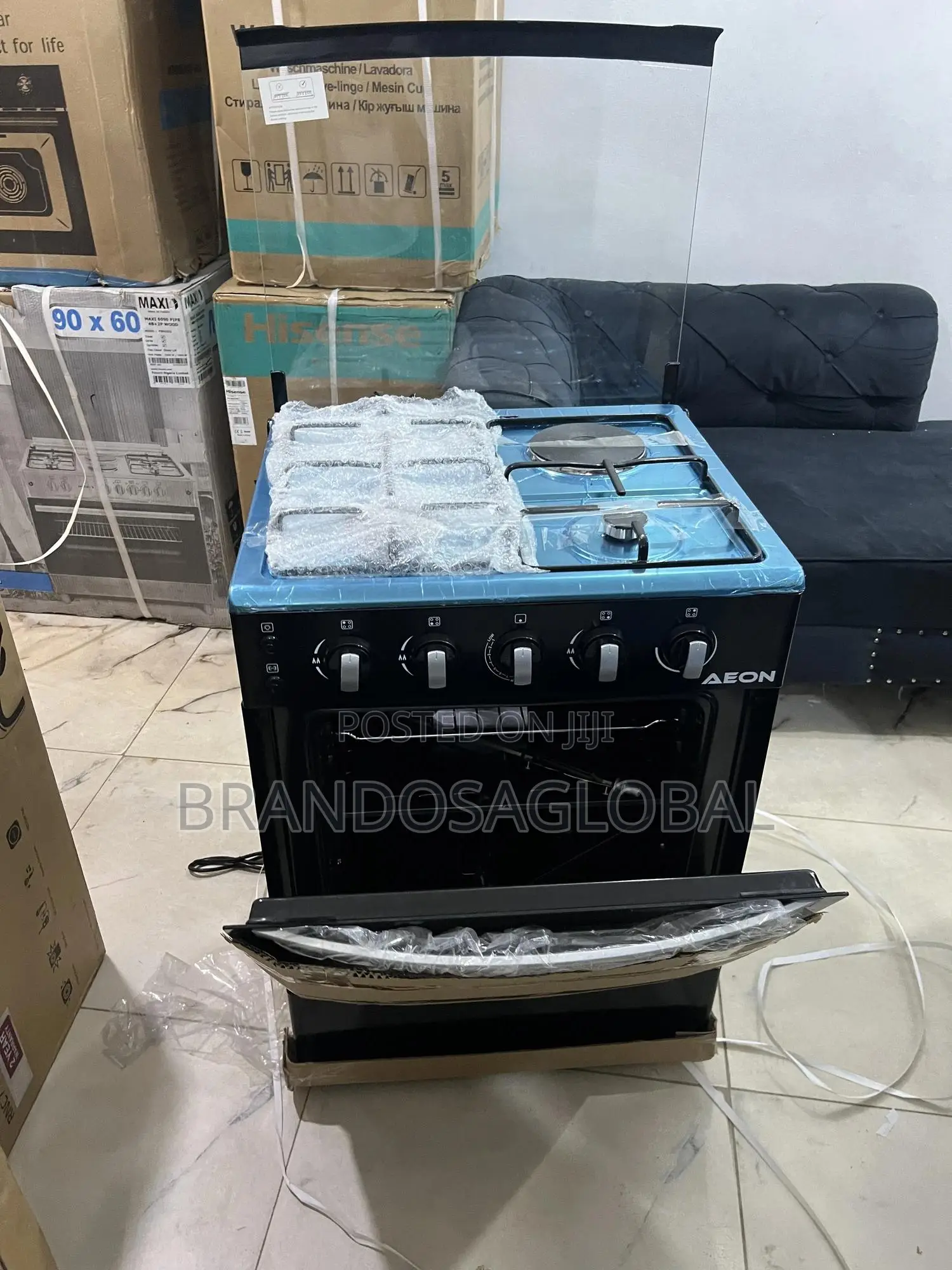 Aeon Standing Gas Cooker With Electric Hotplate Agc6031r 3+1 in Epe ...