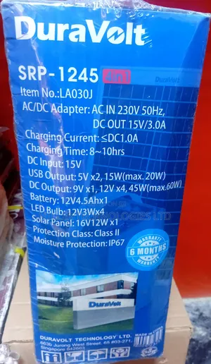 Duravolt Solar Rechargeable 4 in 1 Solar Kit in Egbe/Idimu - Electrical ...