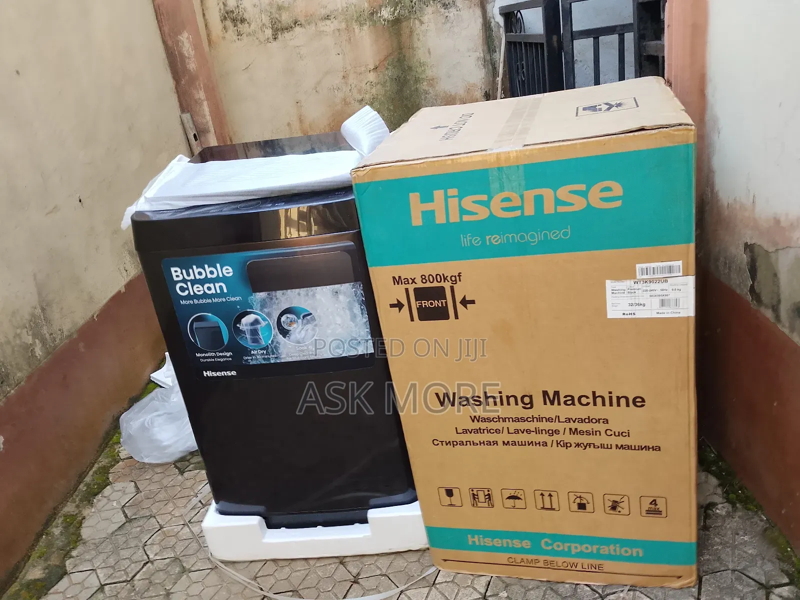 Super Bubble Clean Hisense 9kg Washing Machine in Egbe/Idimu - Home ...