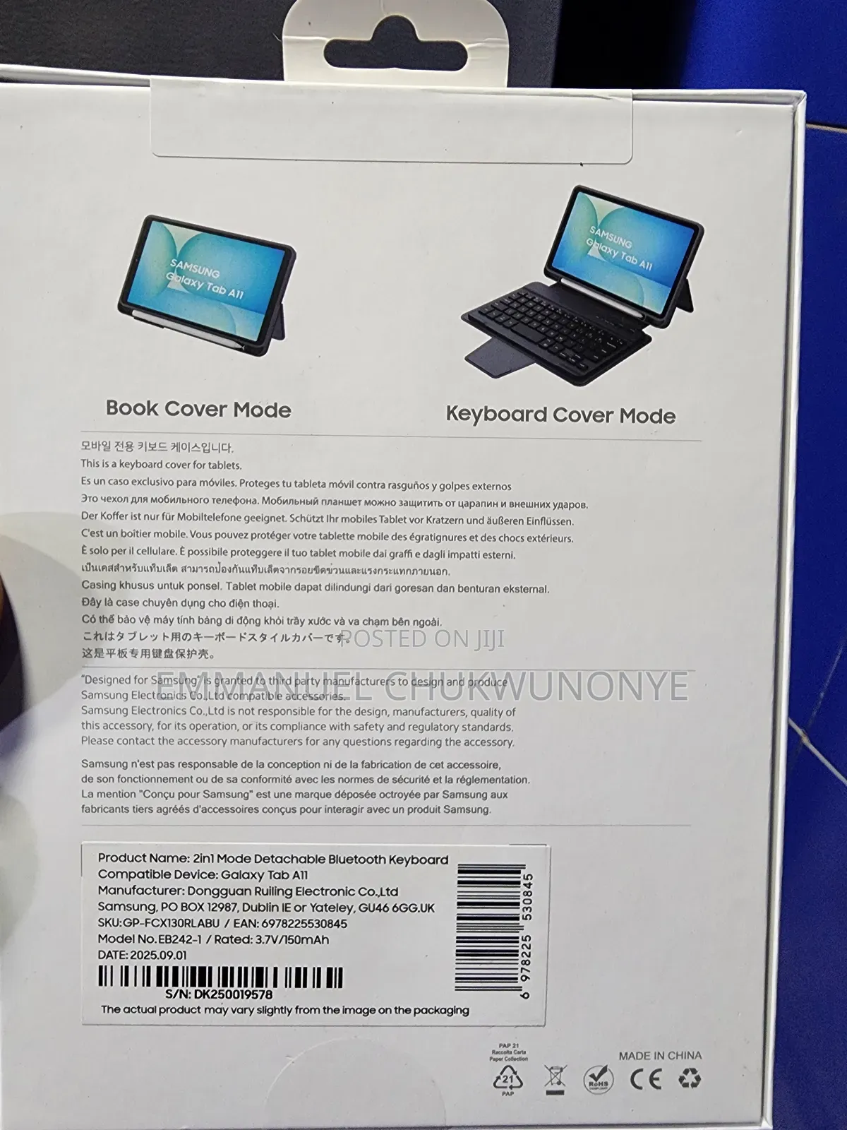 Samsung Galaxy Tab A11 Keyboard Cover for sale - Emmanuel Chukwunonye ...