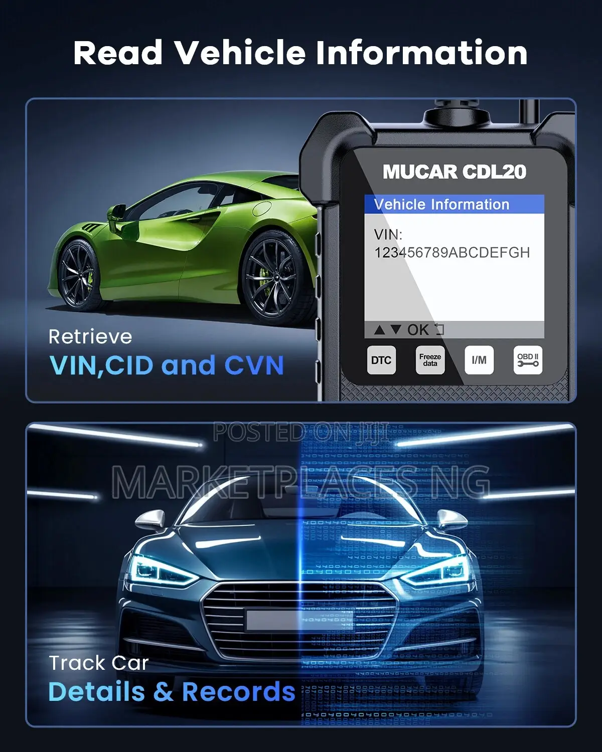2025 Mucar Cdl20 Obd2 Car Diagnostic Scanner|Read Clear Engine Codes in ...