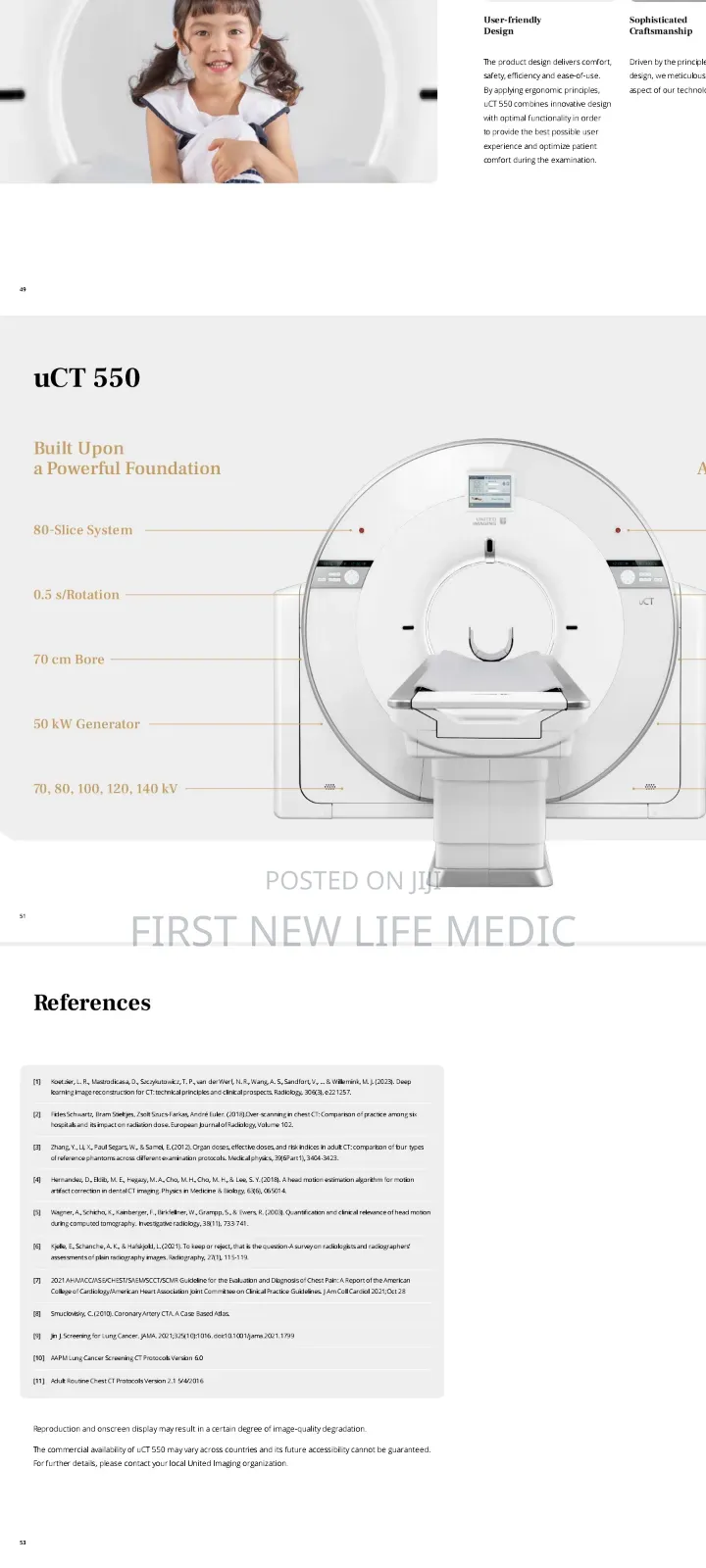 United Image Uct 550 Ct Scan 80slides Machine .. Cardiac Ct in Ikeja ...