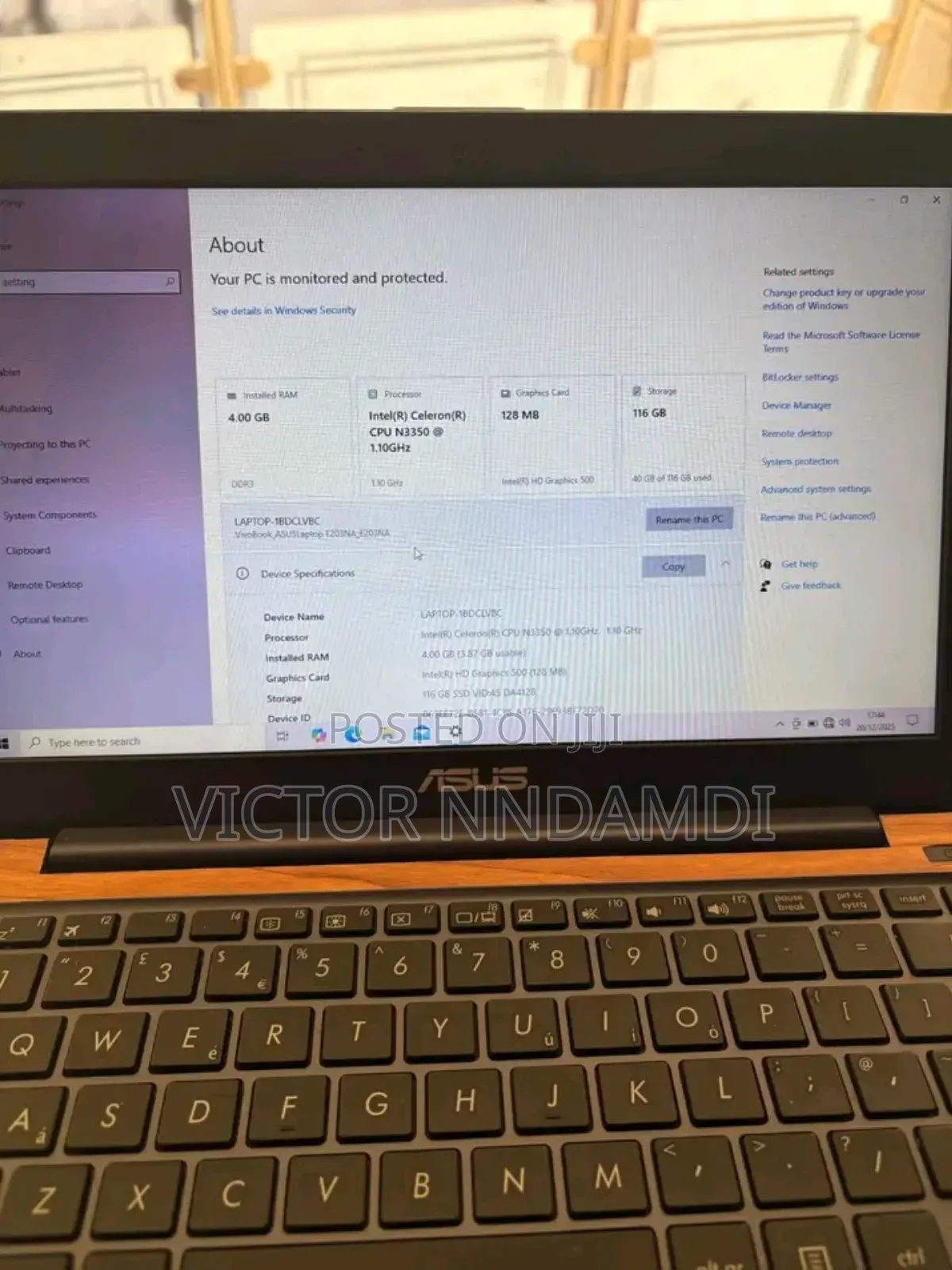 Laptop Asus VivoBook E12 E203NA 4GB Intel Celeron SSD 128GB in Warri ...