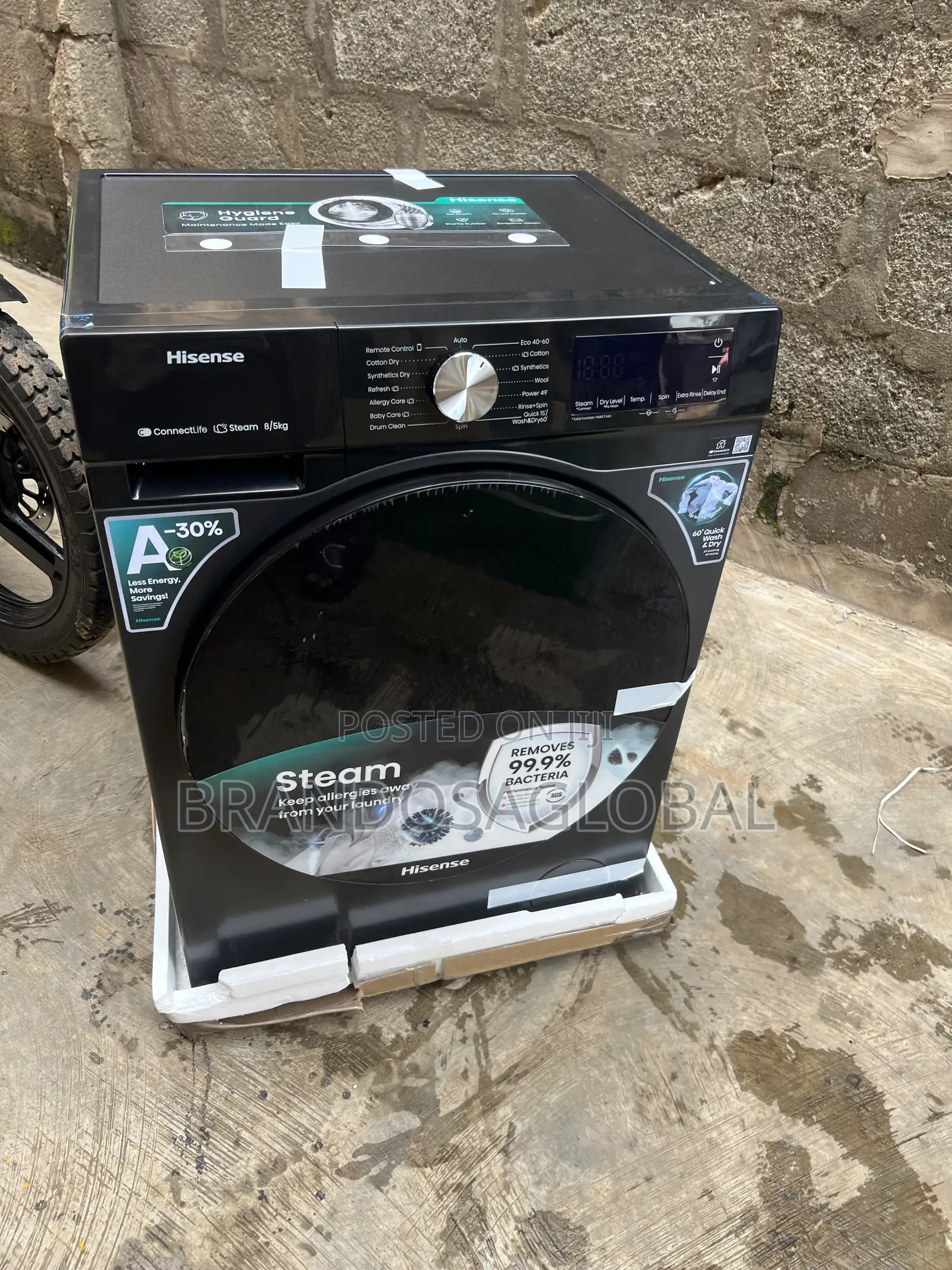 Hisense Inverter Front Load Washer Dryer 8/5kg Wd3s8043bt in Ogudu ...