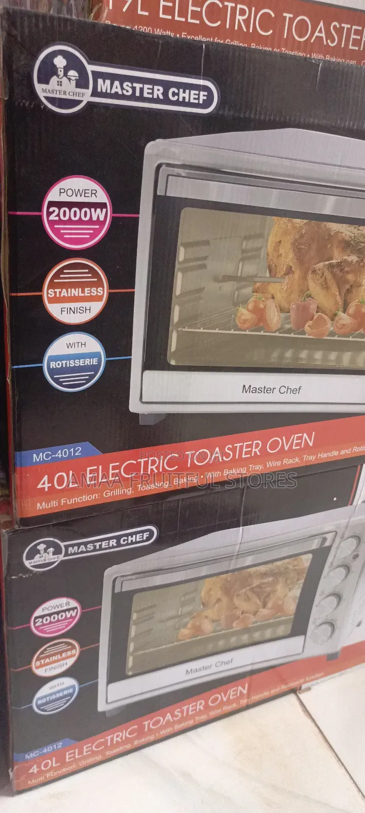 Masterchef Electric Toaster Oven 40l in Wuse - Kitchen Appliances ...