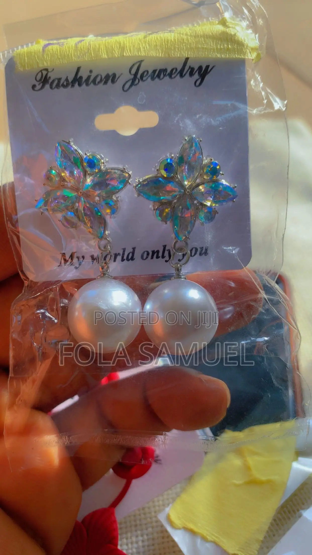 Beautiful Stoned Pearl Earrings in Ado Ekiti - Jewelry, Fola Samuel ...