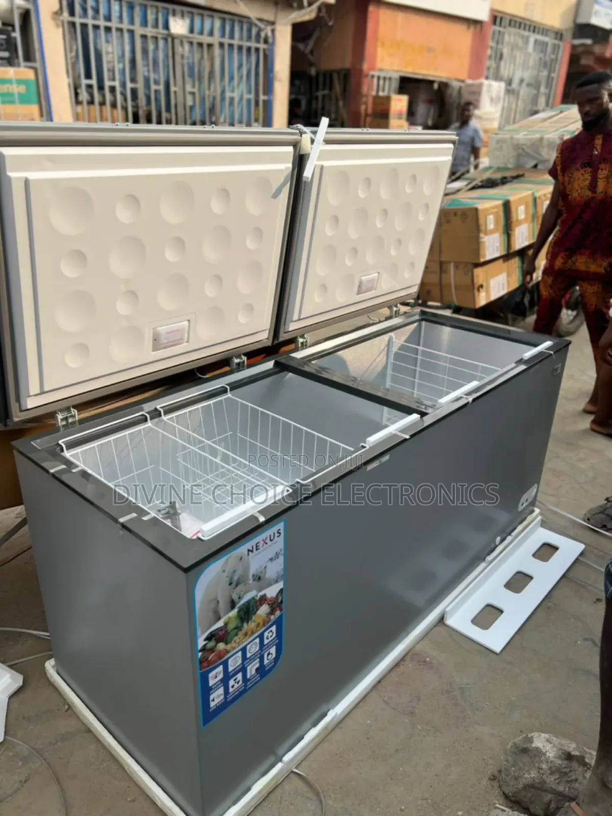 Nexus 440 Liters Double Door Chest Freezer | Nx-800 Silver in Ojo ...