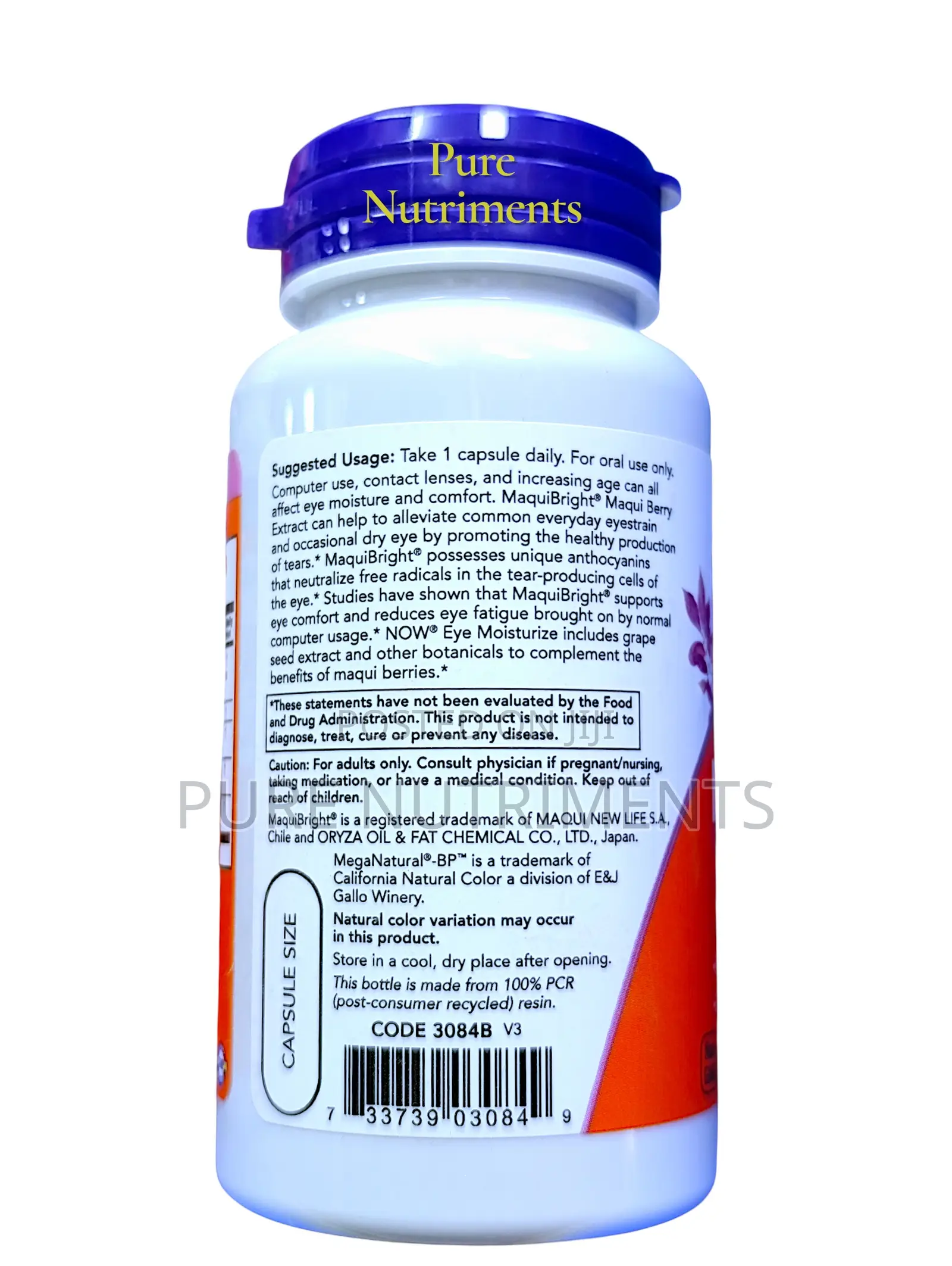 Now Eye Moisturize Capsules – Dry Eye Ocular Health- 60 Veg Capsules in ...