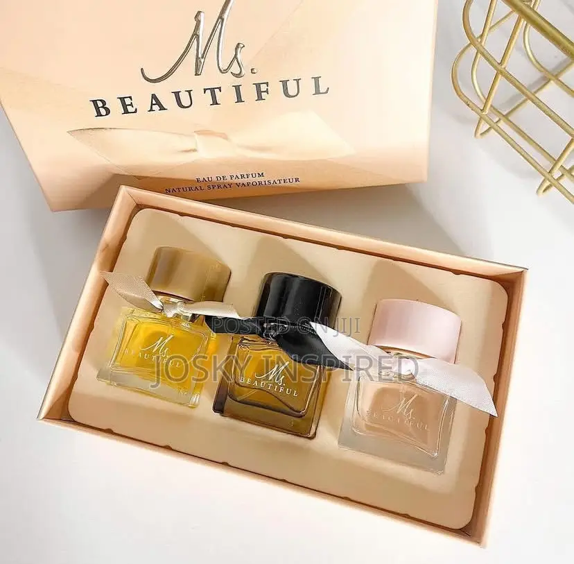 Ms. Beautiful Edp Perfume Gift Set for Her (Free Gift Bag) 25ml X 3 in ...
