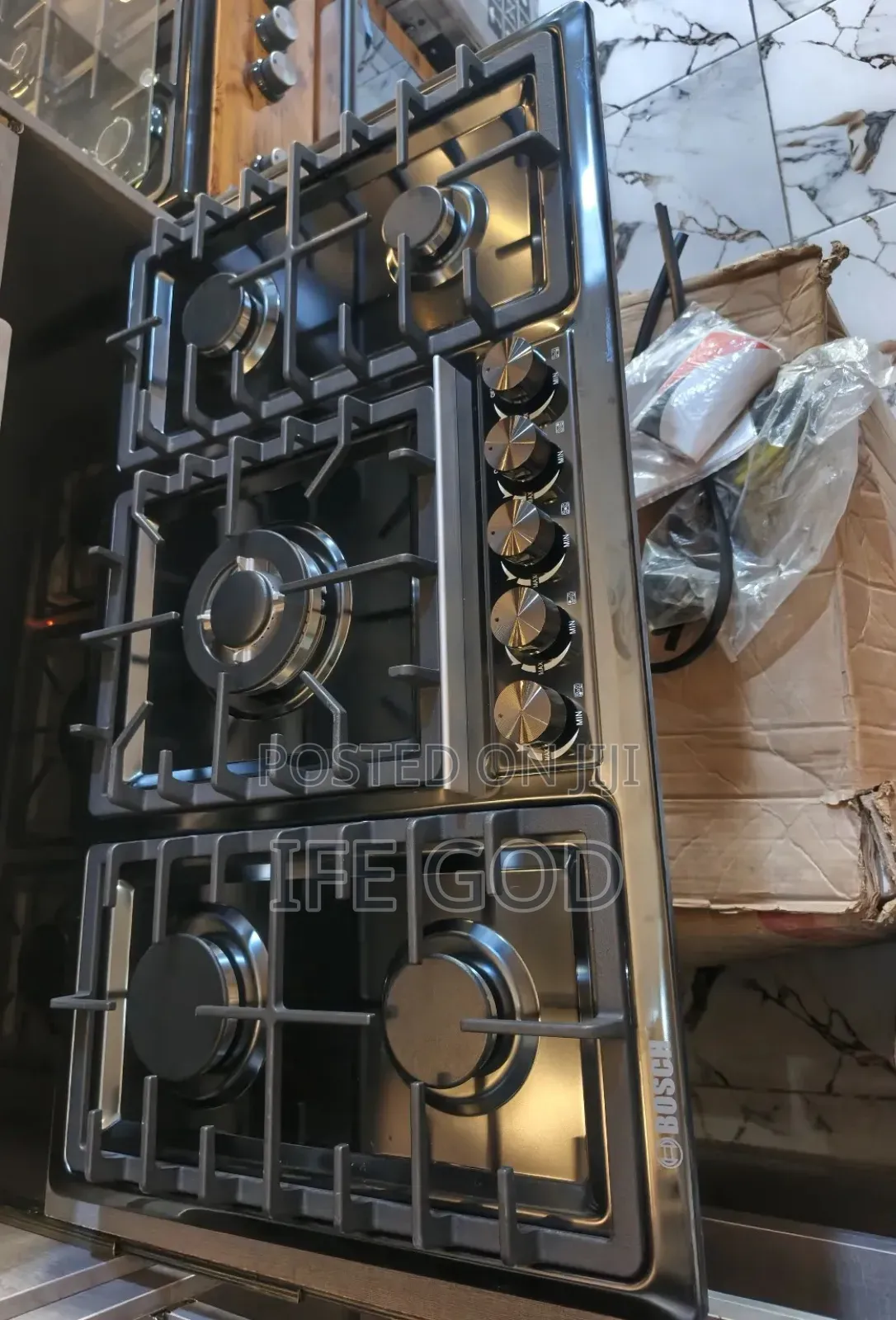 Original Quality Built-in Luxury 5 Burners Black Steel Gas Cooker Hob ...