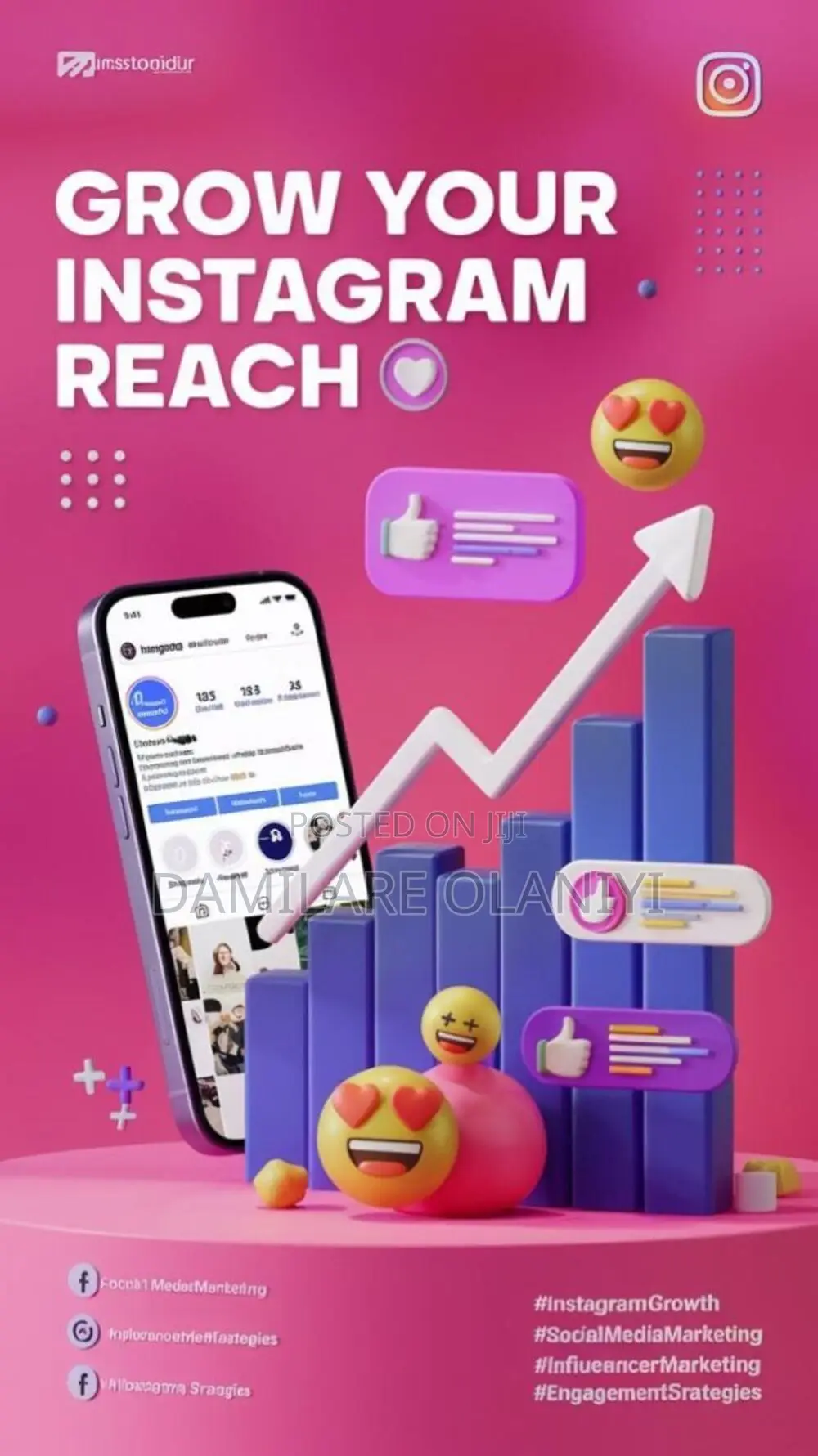 Instagram Growth Branding | Content Design Page Optimization in Ibadan ...