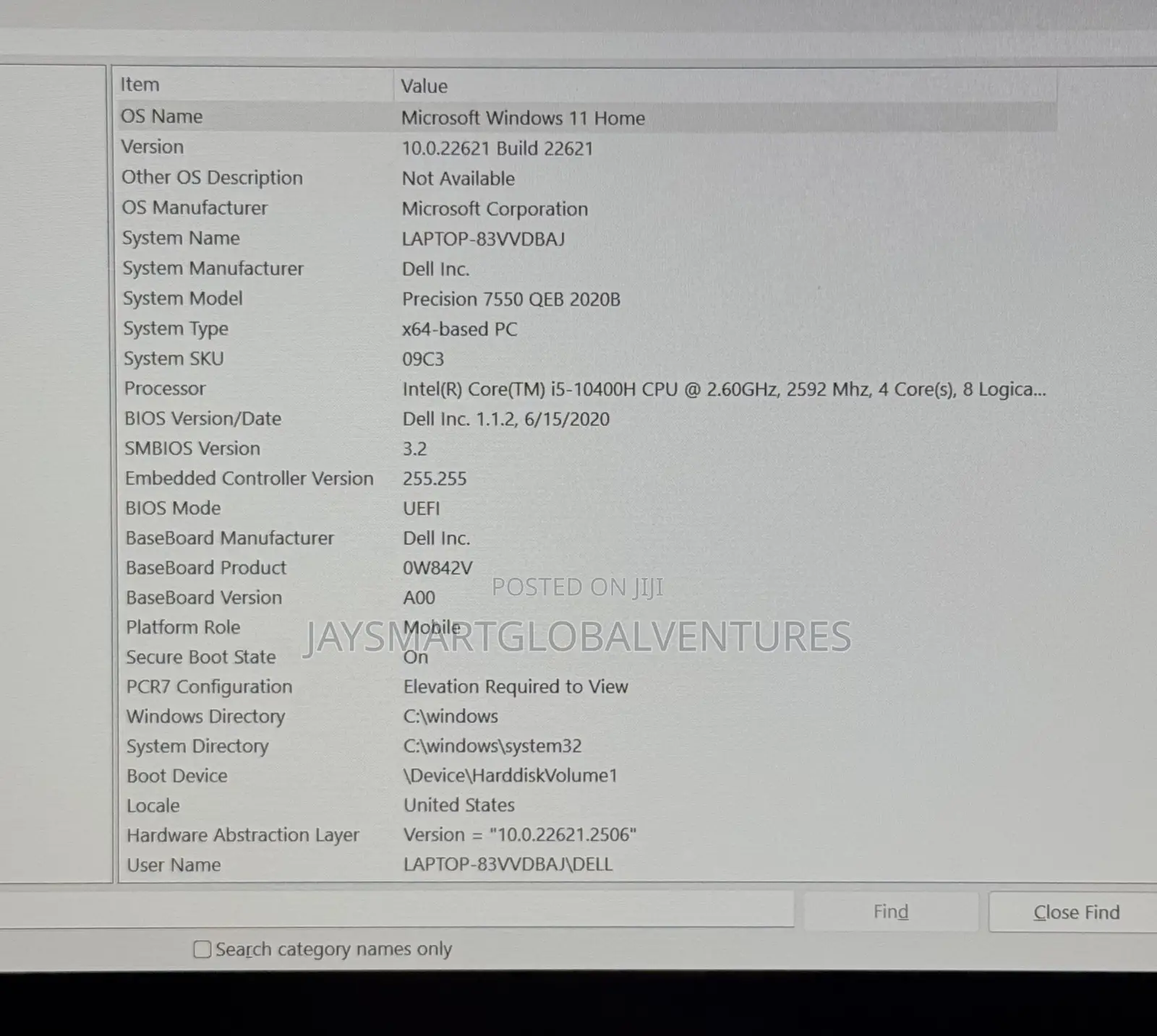 Laptop Dell Precision 7550 32GB Intel Core i5 SSD 512GB in Surulere ...