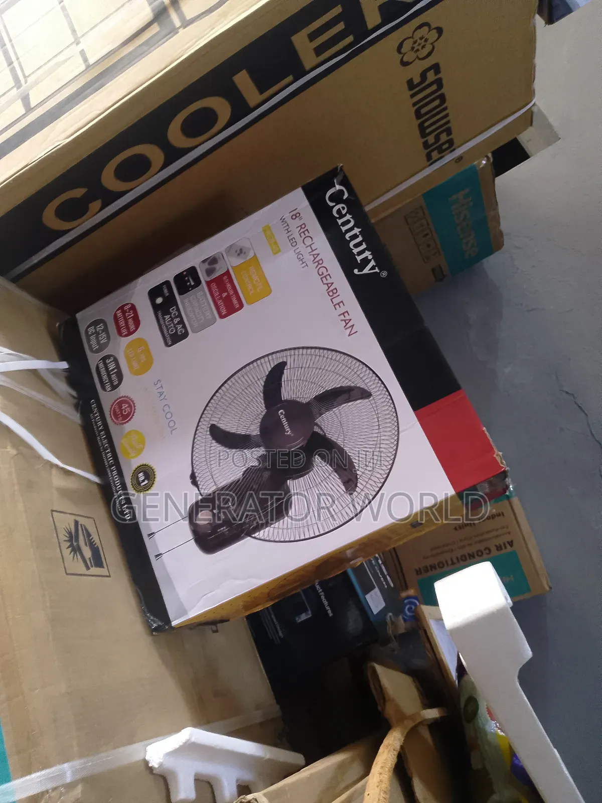 Century 18 Battery Powered Standing Fan in Alimosho - Home Appliances ...