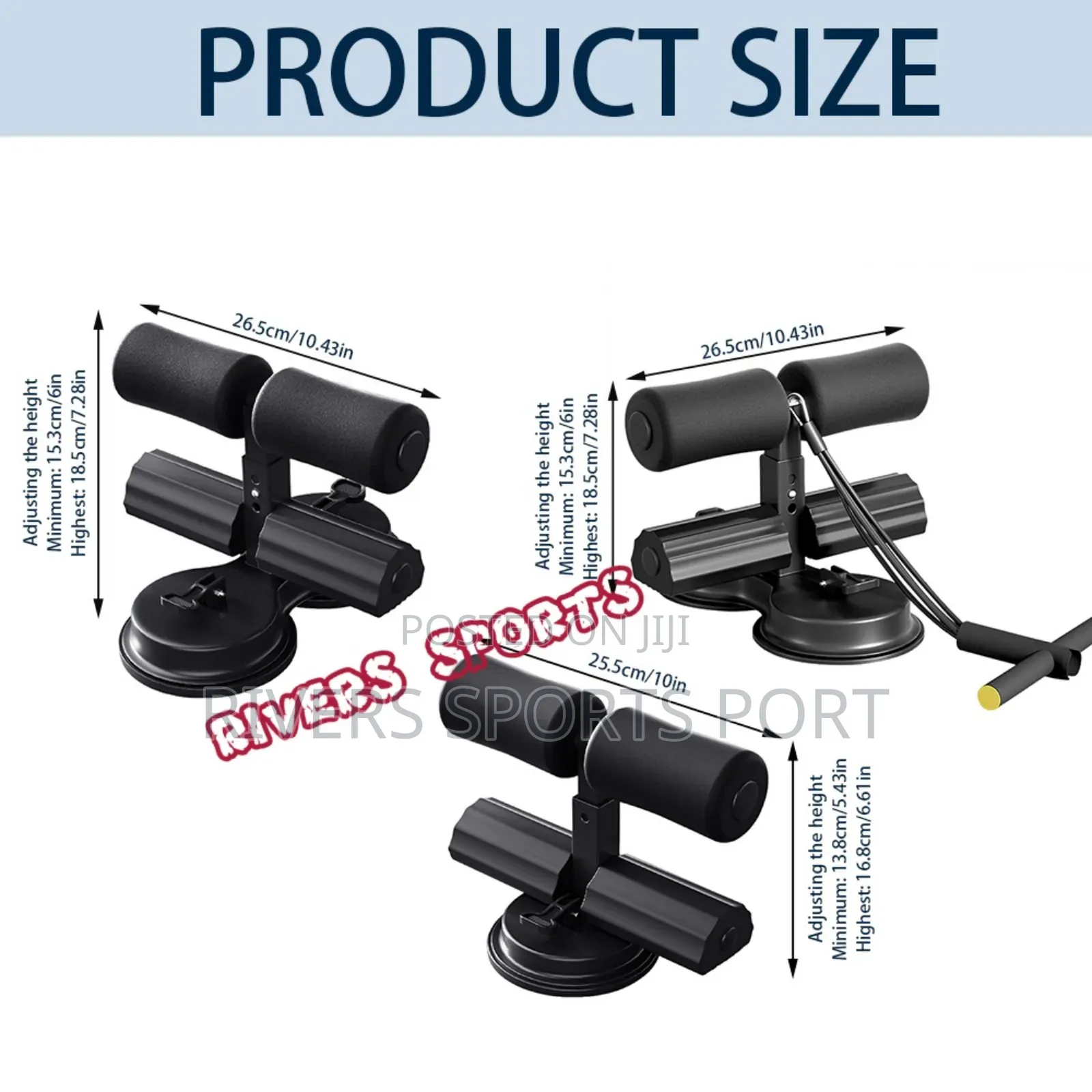 Double Sunction Sit Up Bar Assistance Device With Pull Rope Situp in ...