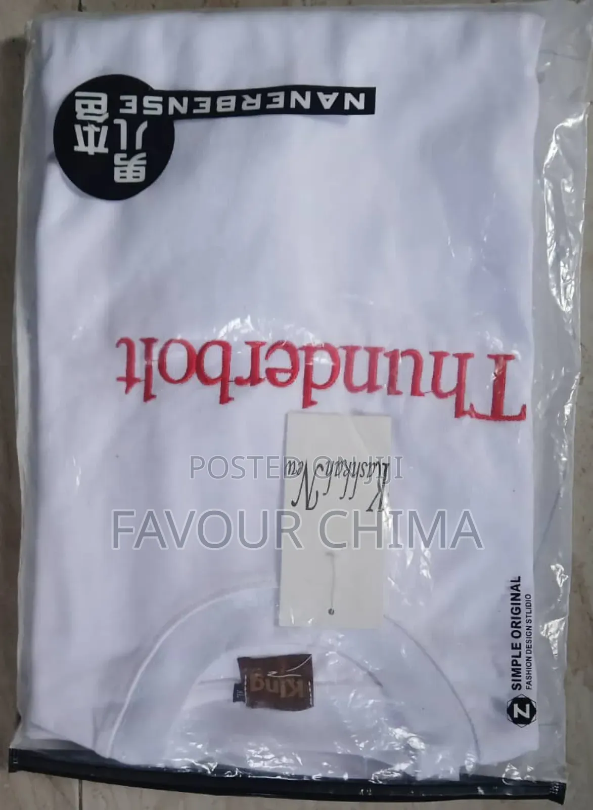 Thunderbolts Black Logo T-Shirt in Port-Harcourt - Clothing, Favour ...