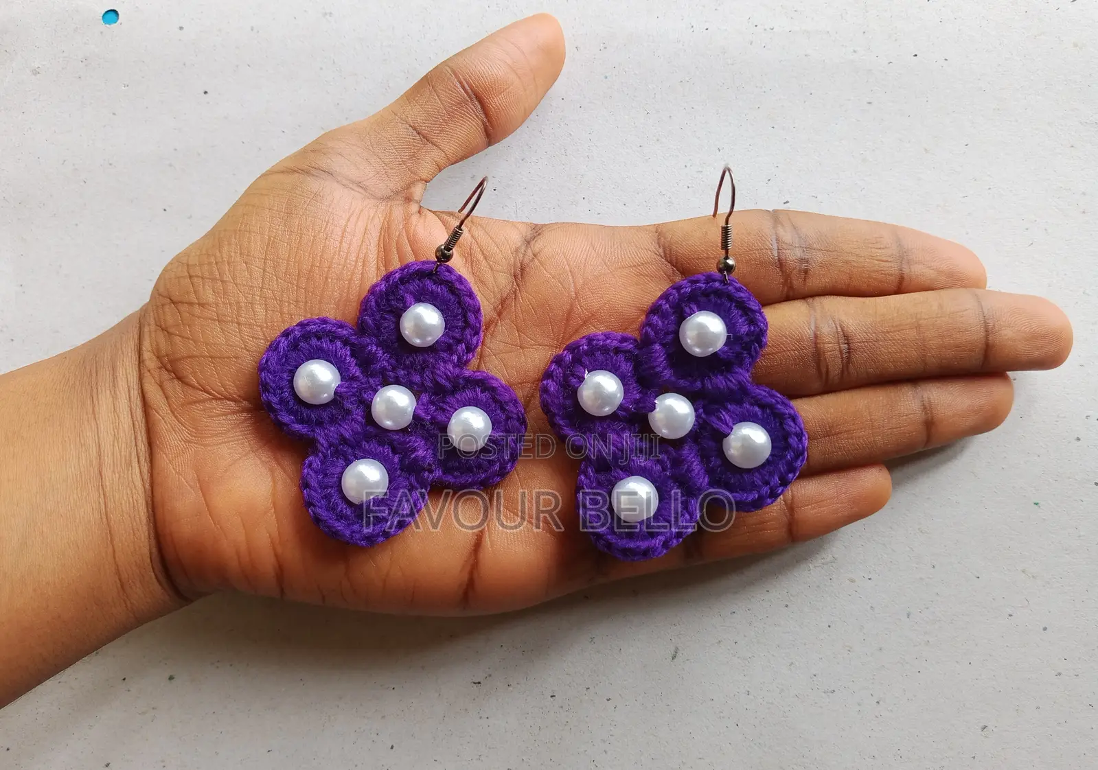 Pearl Crochet Earrings in Ikeja - Jewelry, Favour Bello | Jiji.ng