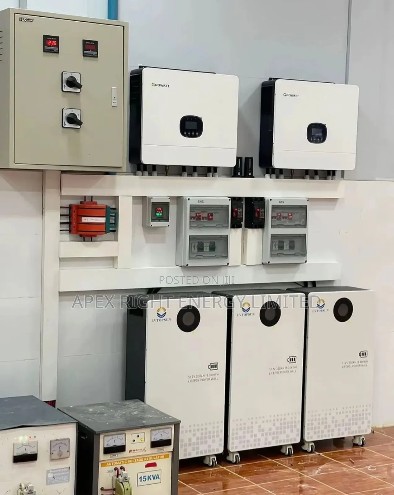 12kva Growatt Hybrid Inverter/45kwh Lvtopsun/650w-jinko Panel X24 in ...