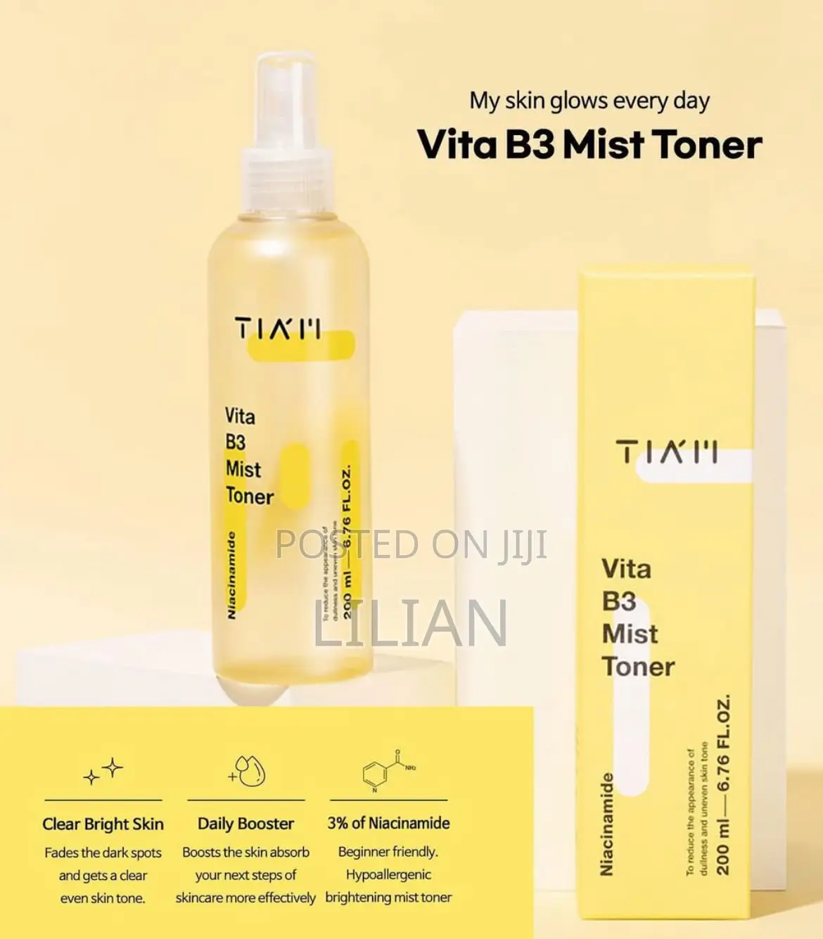 Tiam Vita B3 Mist Toner in Kubwa - Face Care, Lilian Francis | Jiji.ng