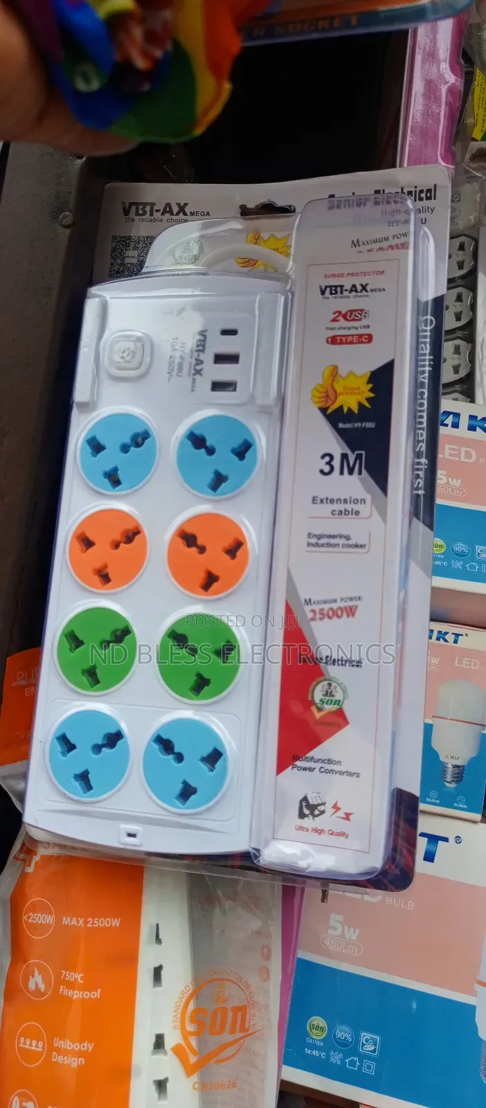 8waves Extension Socket Cooper Coil in Ikeja - Electrical Equipment, Nd ...