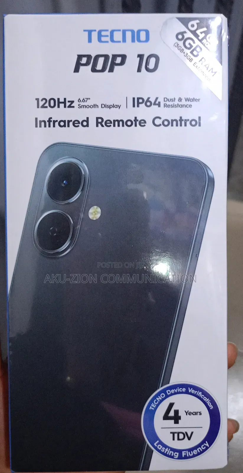 New Tecno Pop 10 64 GB in Ikeja - Mobile Phones, Aku-zion Communication ...
