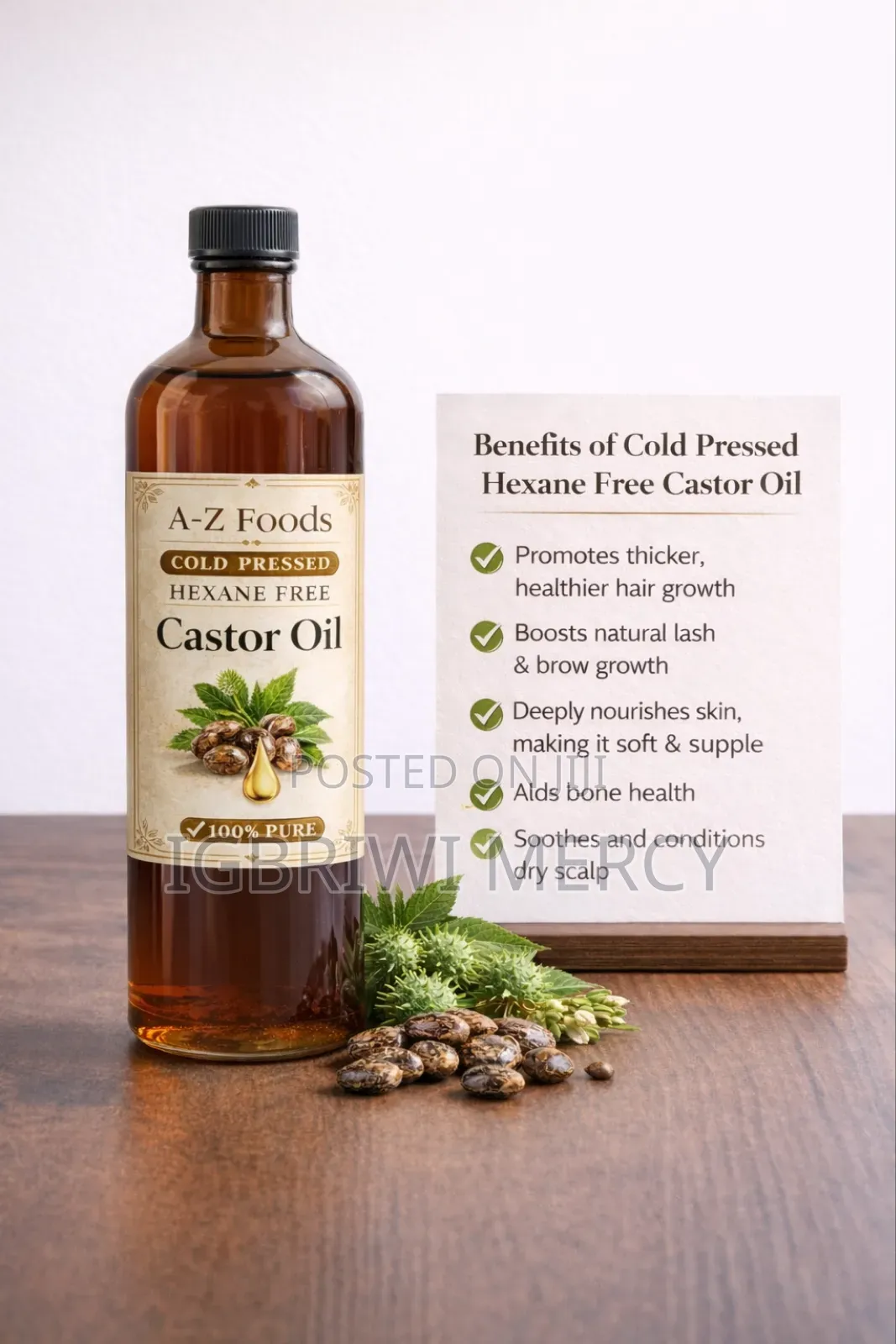 Cold Pressed Hexane Free Castor Oil in Odeda - Food & Beverages ...