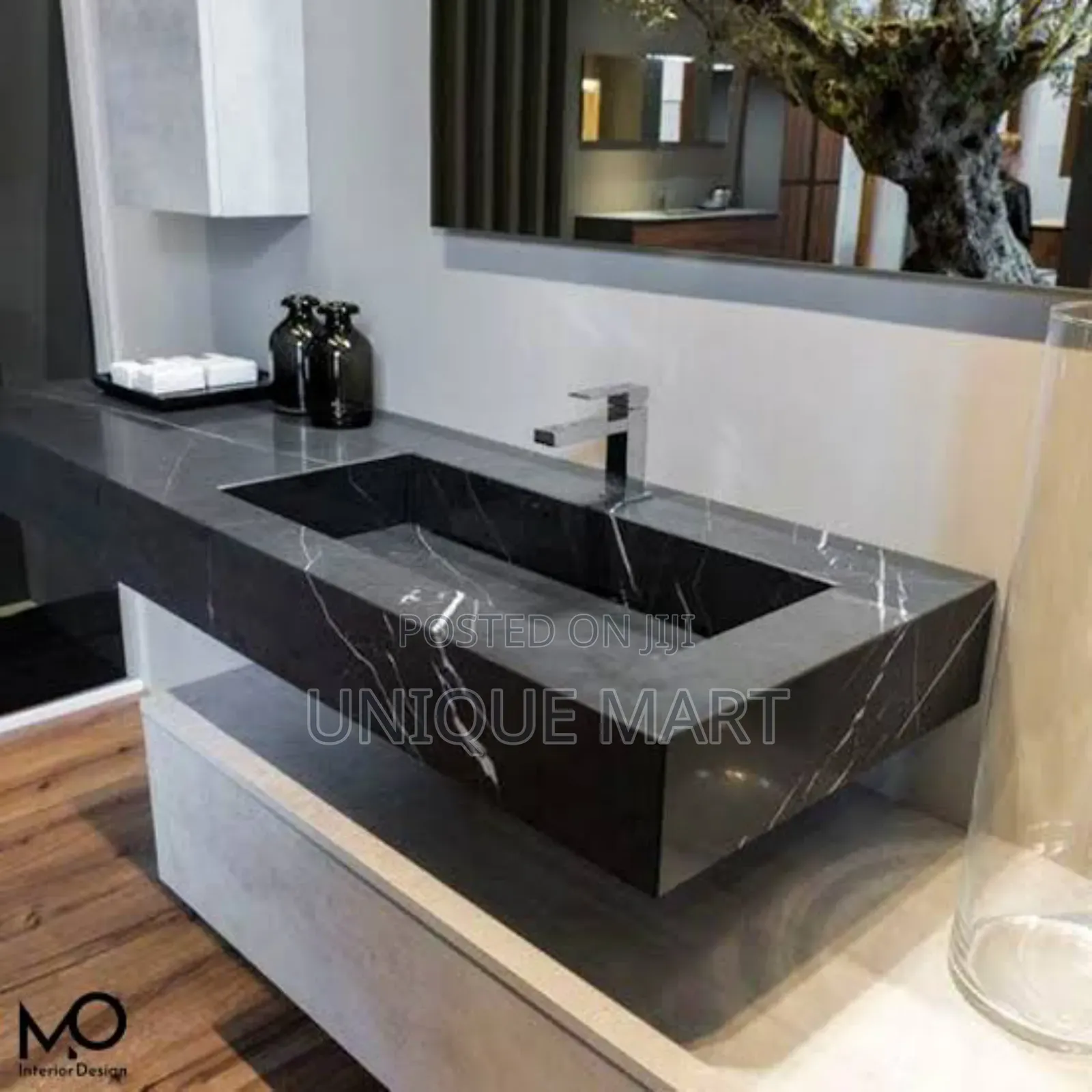 Crated Marble Sink, With Single Bowl and Trail in Orile - Plumbing ...