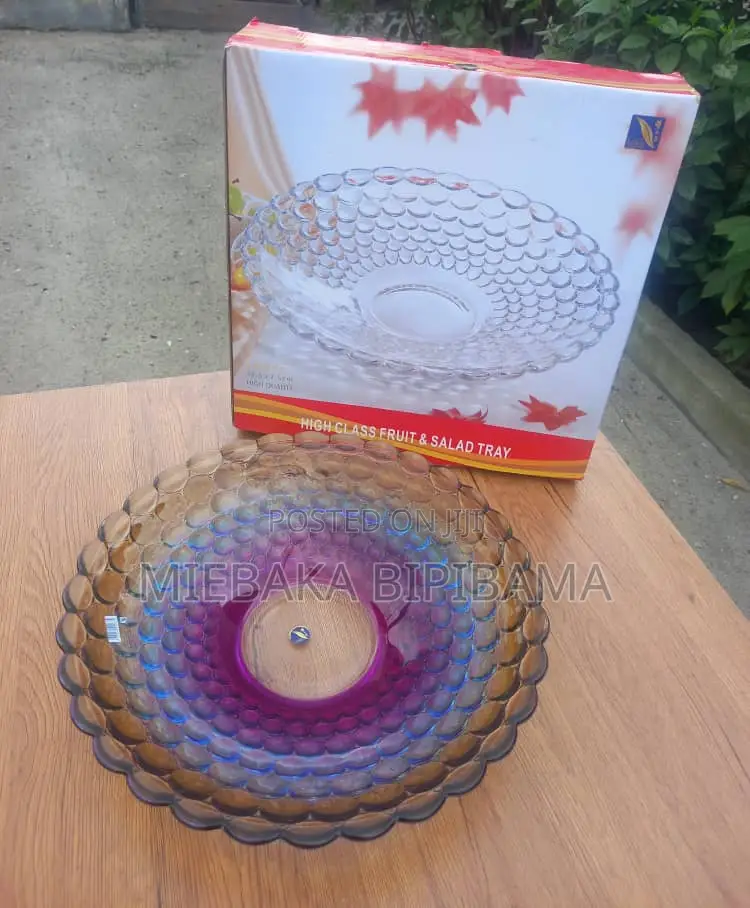Violet Red Luo Rainbow Glass Fruit Salad Tray for sale - Miebaka ...