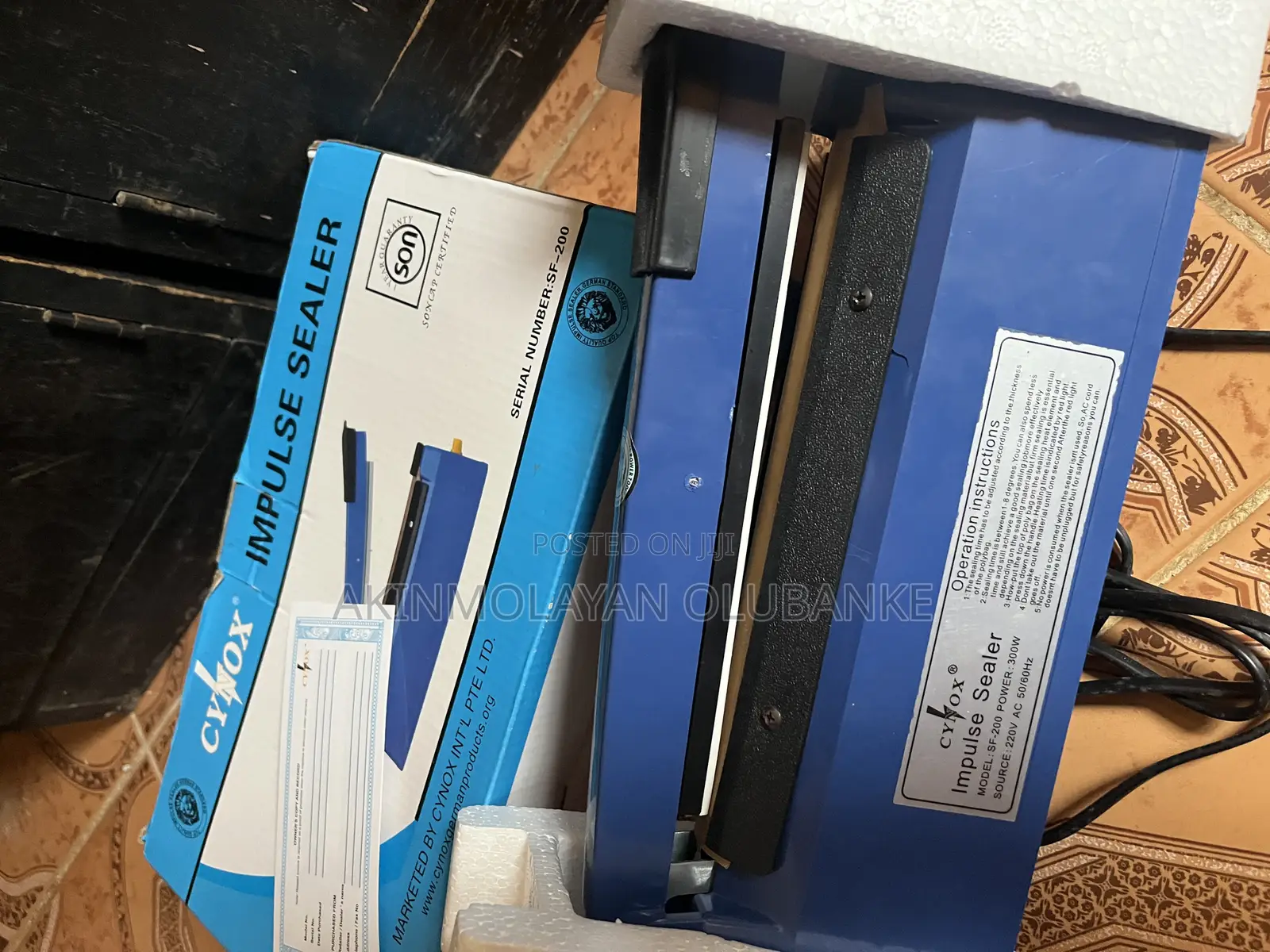 Cynox Impulse Vacuum Sealing Machine For Nylons in Ifo - Manufacturing ...