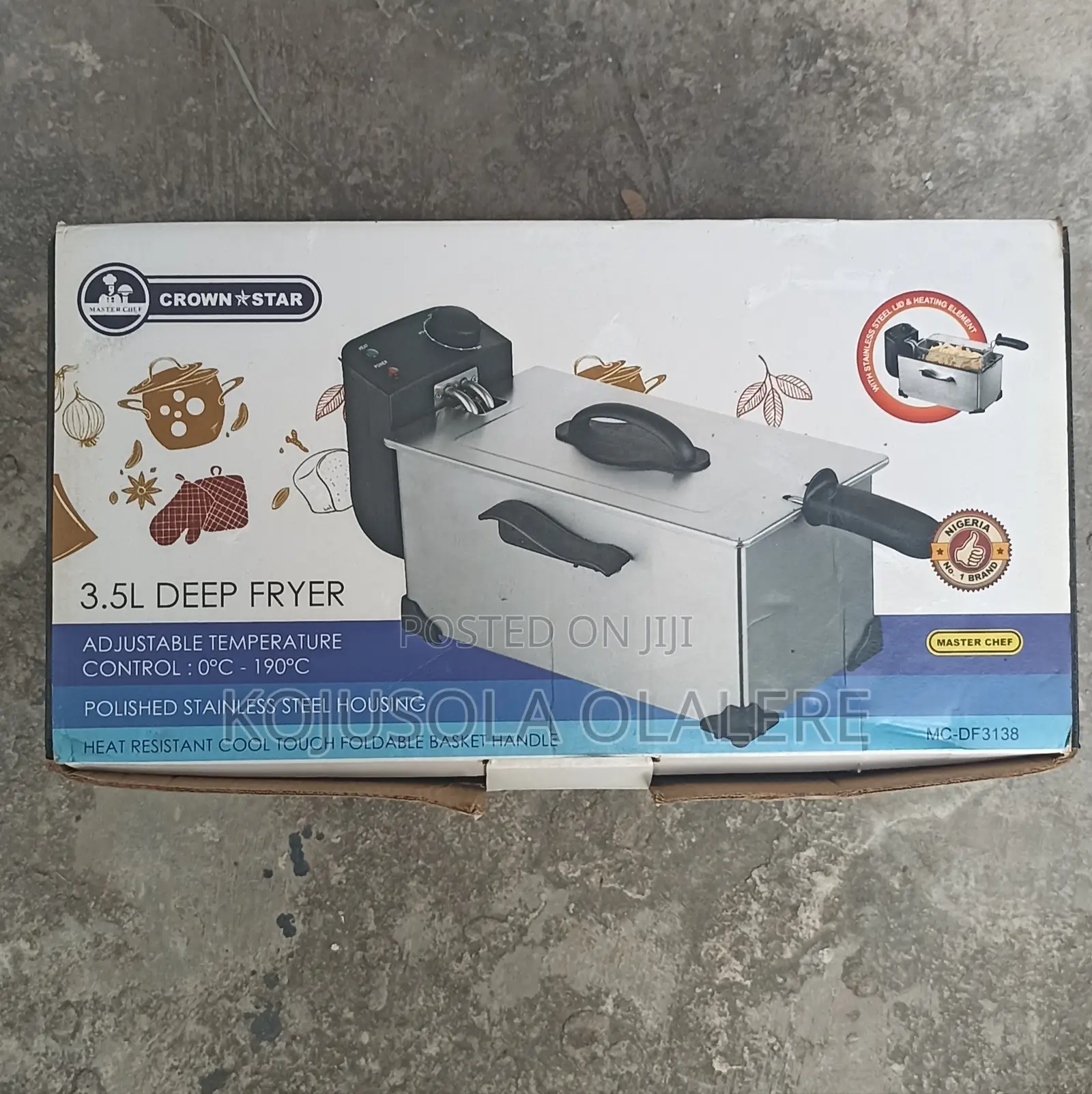 Crown Star 3.5l Deep Fryer in Ifako-Ijaiye - Kitchen Appliances ...