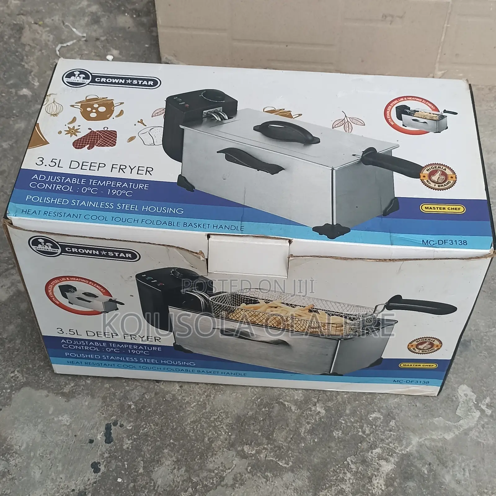 Crown Star 3.5l Deep Fryer in Ifako-Ijaiye - Kitchen Appliances ...