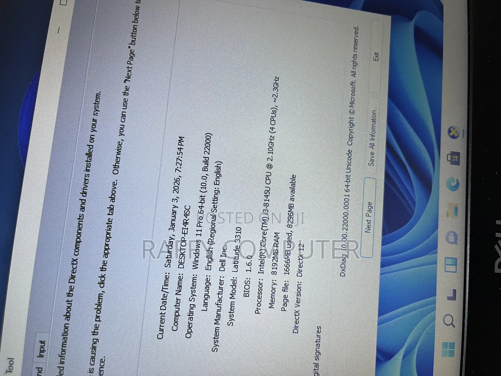 Laptop Dell Latitude 3310 8GB Intel Core I3 SSD 256GB in Wuse - Laptops ...