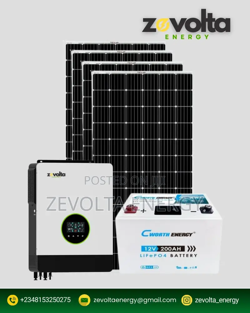 1.5kw Complete Solar System (200ah/12v Lfp) in Ibadan - Building ...