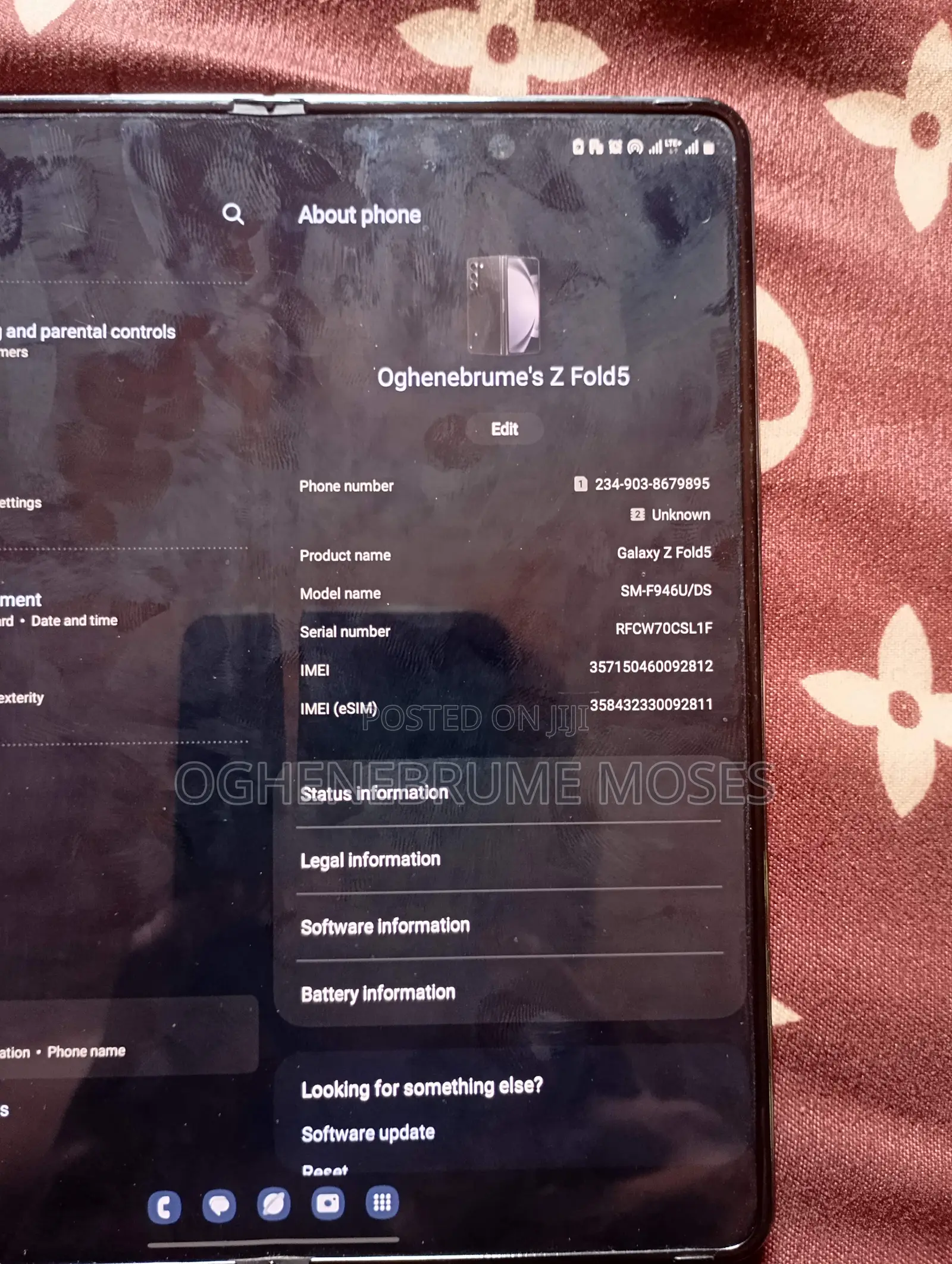 Samsung Galaxy Z Fold 5 256 GB Black in Benin City - Mobile Phones ...