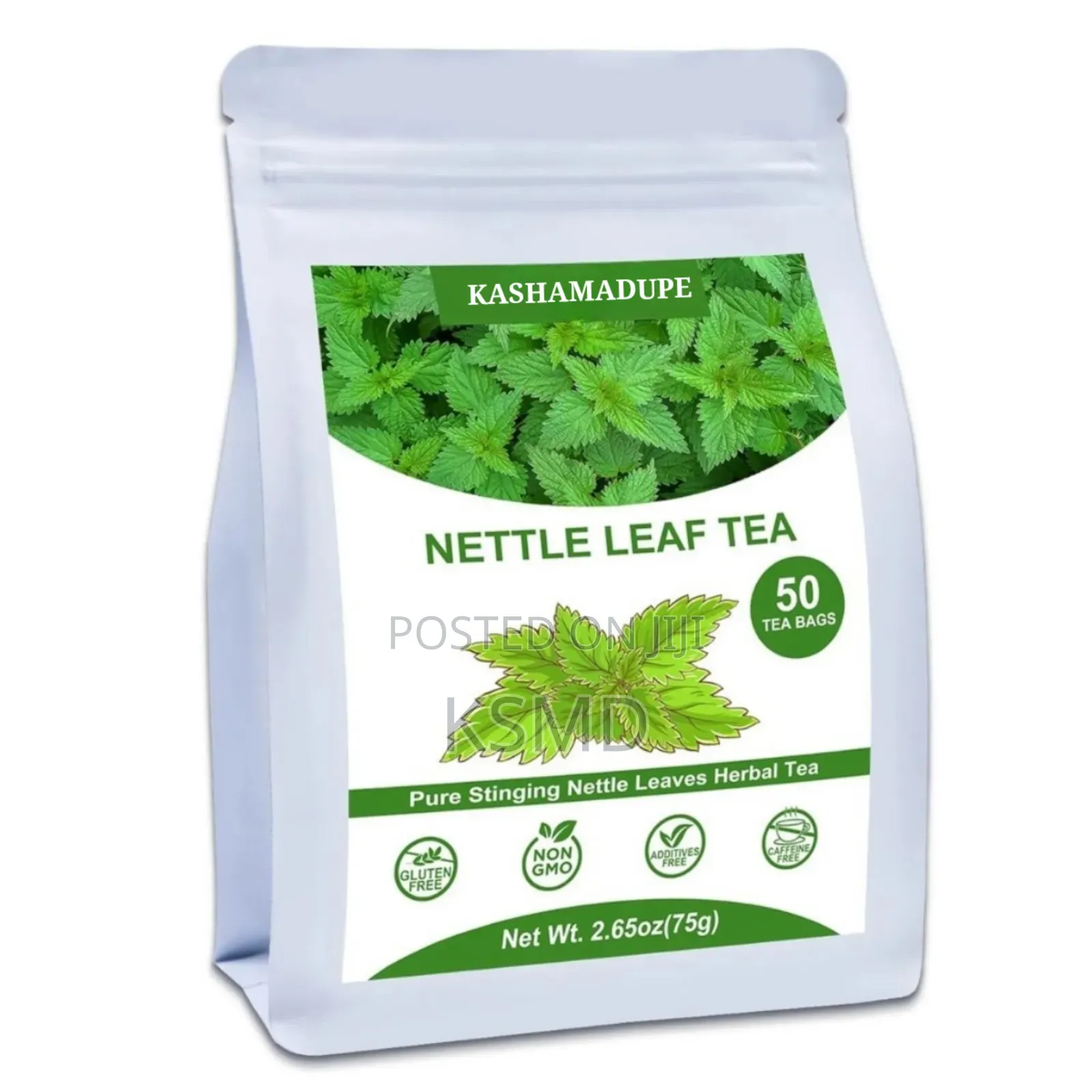Nettle Leaf Tea Bags Mega Pack (50) Caffeine-Free Herbal Leaf Tea Bags ...