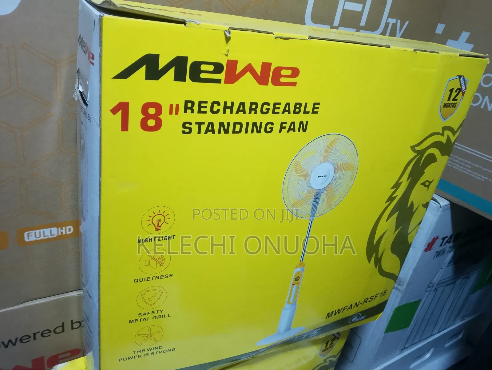 Mewe Rechargeable Fan 18inch Inch in Port-Harcourt - Home Appliances ...