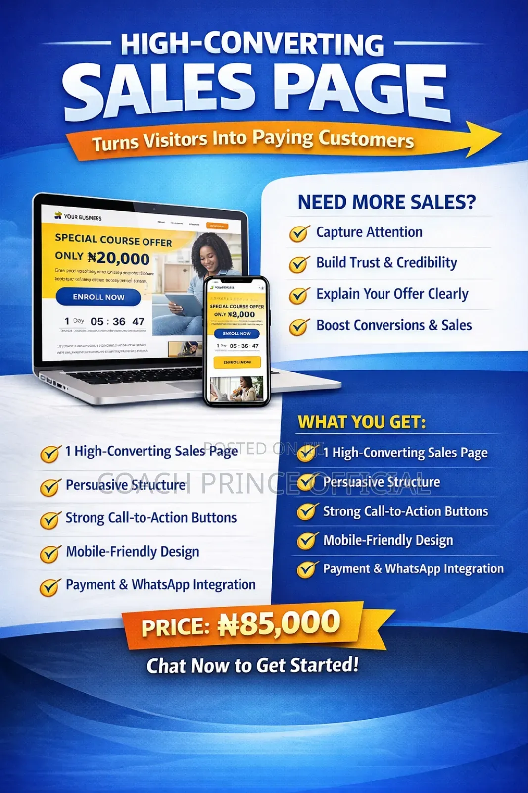 High-Converting Sales Page That Turns Visitors Into Paying Customers in ...
