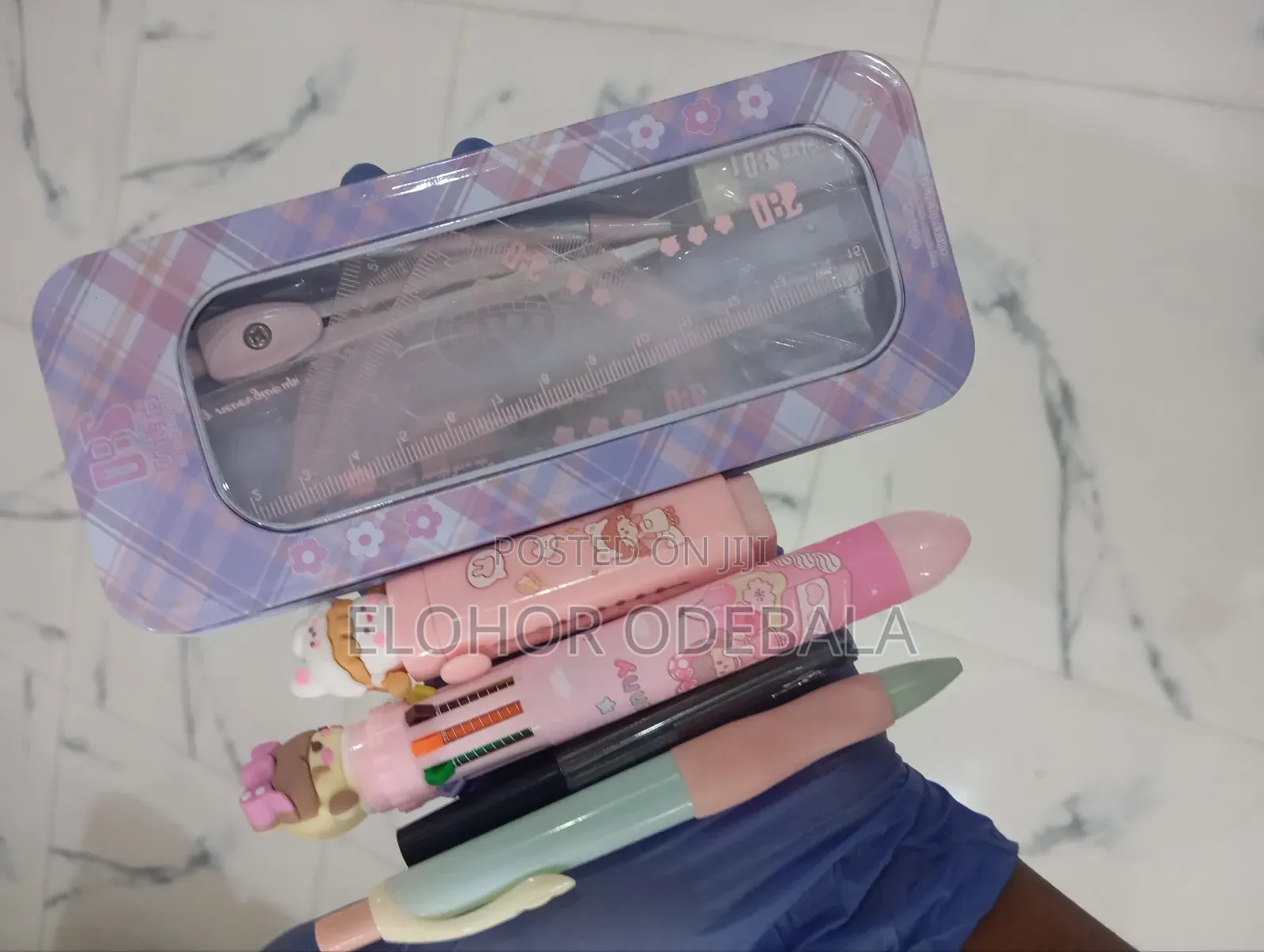 Mathematical Set, Refill Pencil, Eraser, 10 Colour Pen in Oshimili ...