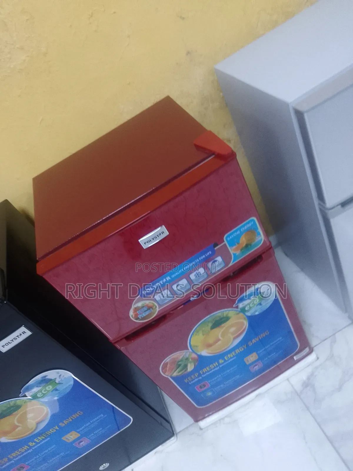 Polystar 90l Table Top Double Door Fridge - Pv-Dd203r6lr Low Noise in ...