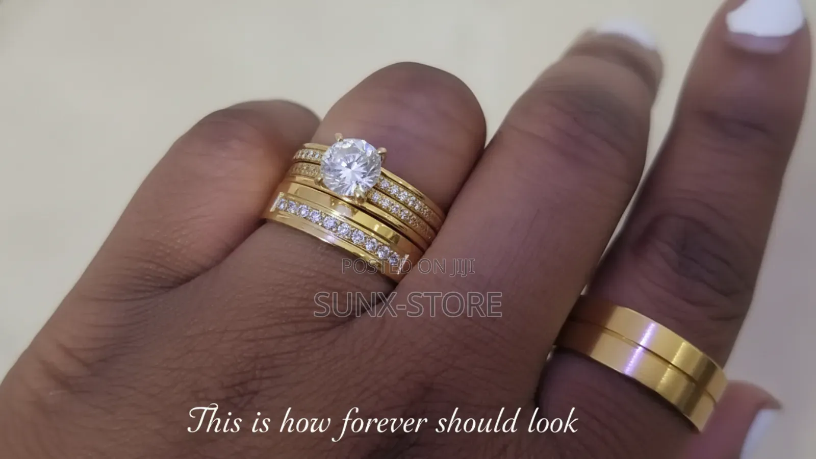 Gold Wedding Ring Set in Mpape - Wedding Wear & Accessories, Sunx Store | Jiji.ng