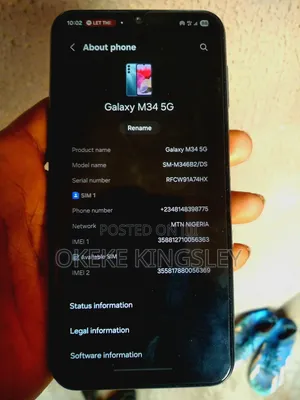Samsung Galaxy M34 5G 128 GB Gray in Onitsha - Mobile Phones, Okeke ...