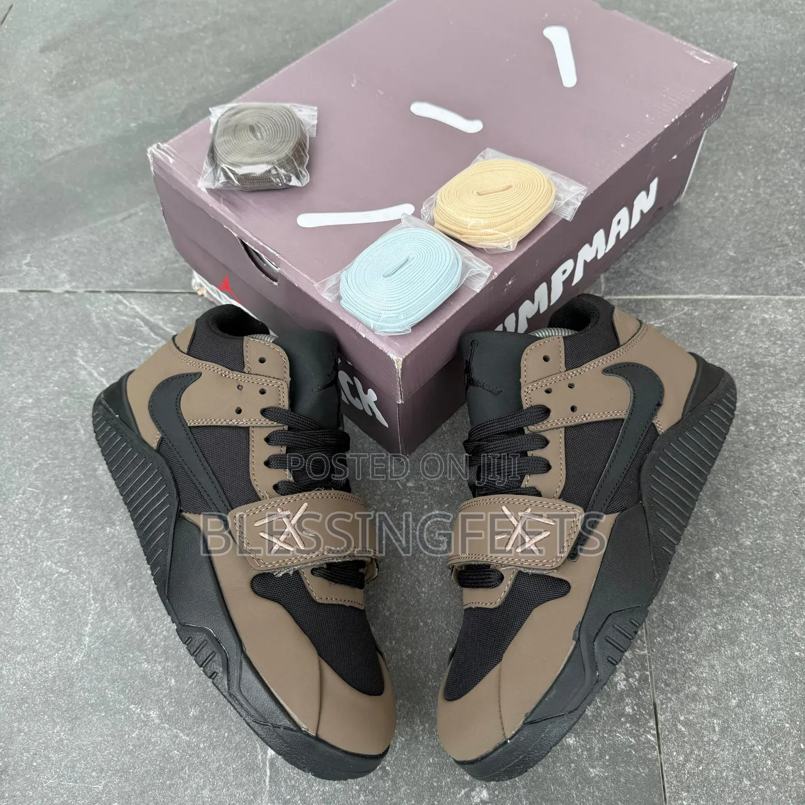 Travis Scott X Jordan Jumpman in Ojo - Shoes, Blessing Anyanwu | Jiji.ng